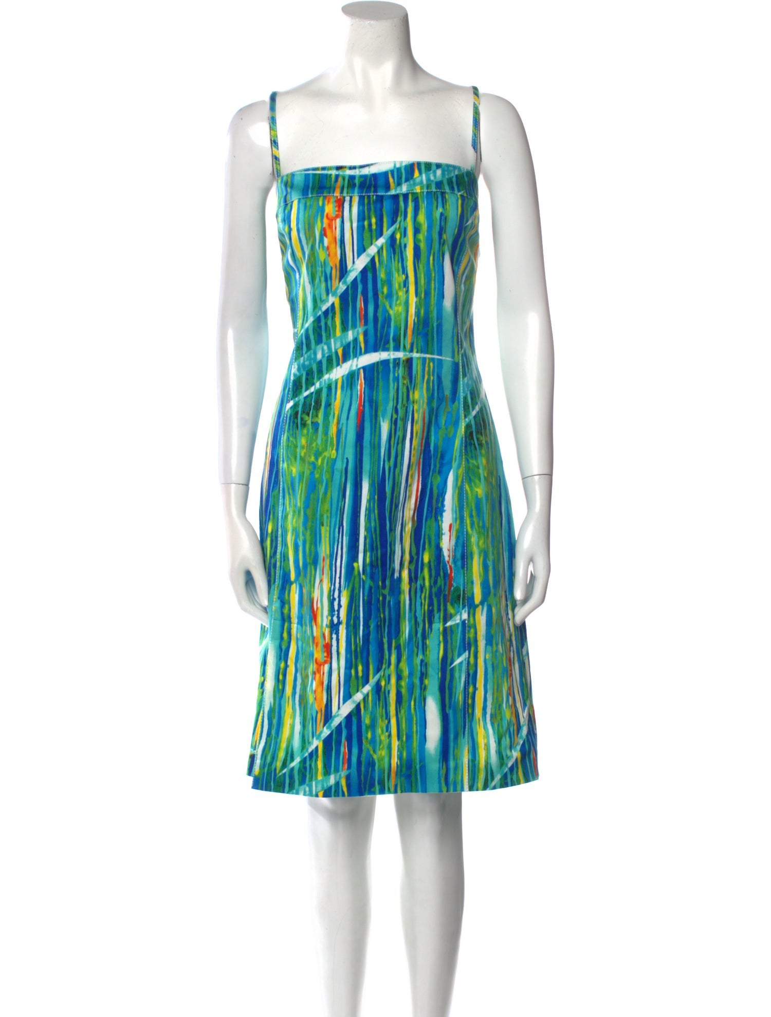 Alberto Makali Printed Knee-Length Dress - Blue Dresses, Clothing ...