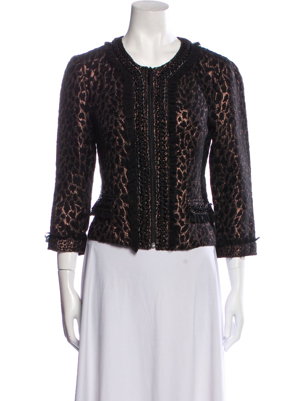 Alberto Makali Tweed Pattern Evening Jacket - Brown Jackets, Clothing ...