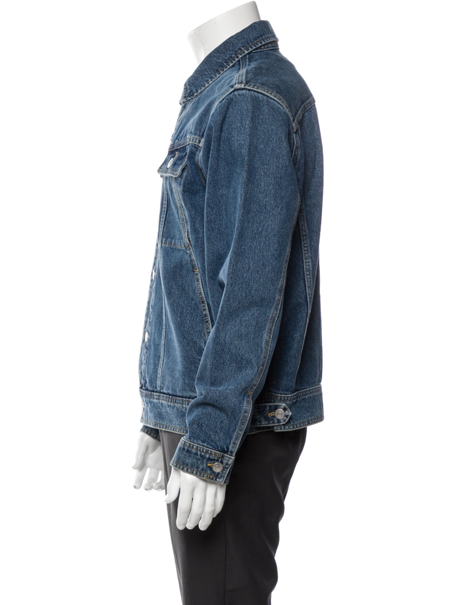 Vetements x Levi's 2018 Colorblock Pattern Denim Jacket - Blue ...