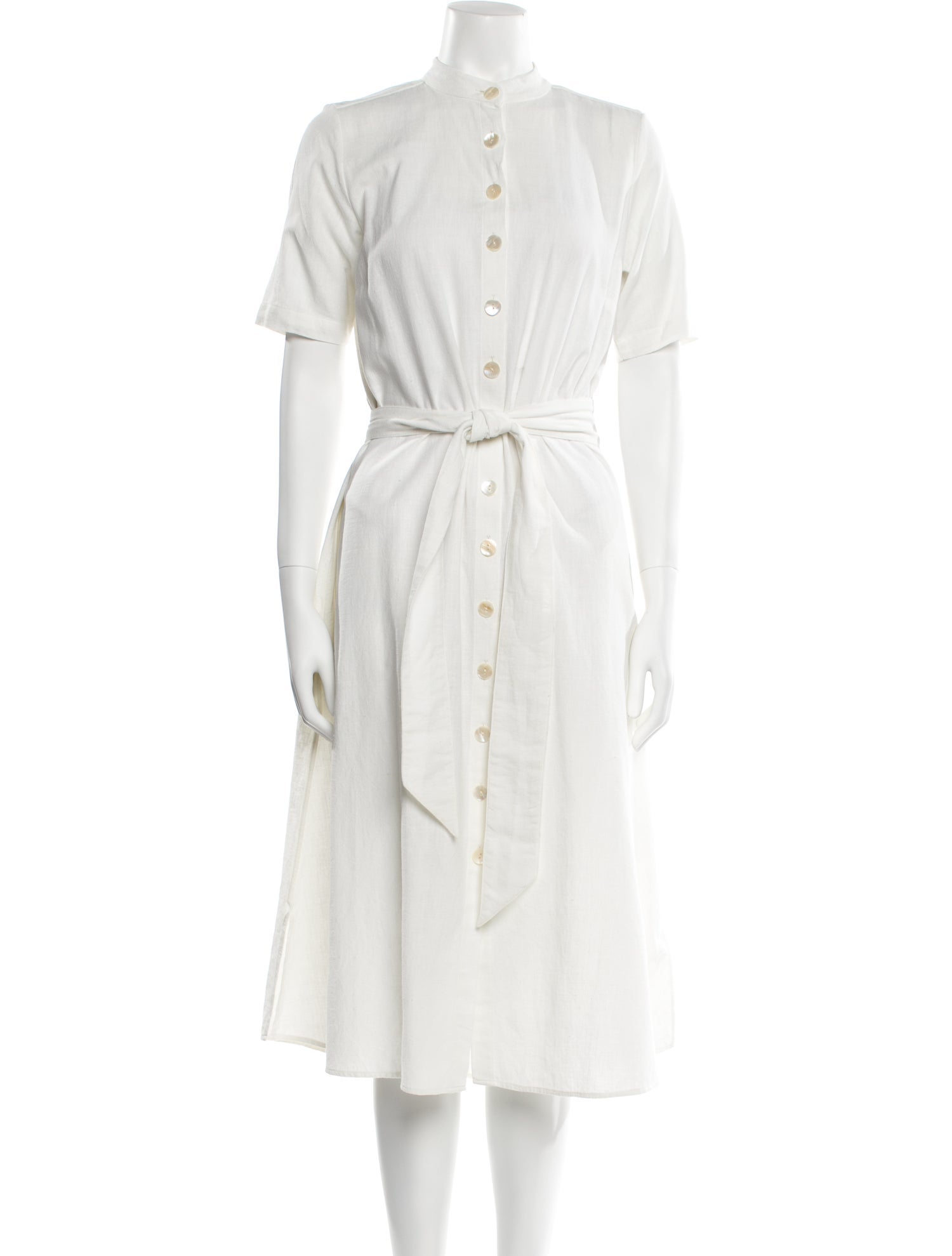 Aish Long Dress - White Dresses, Clothing - WAISH20373 | The RealReal