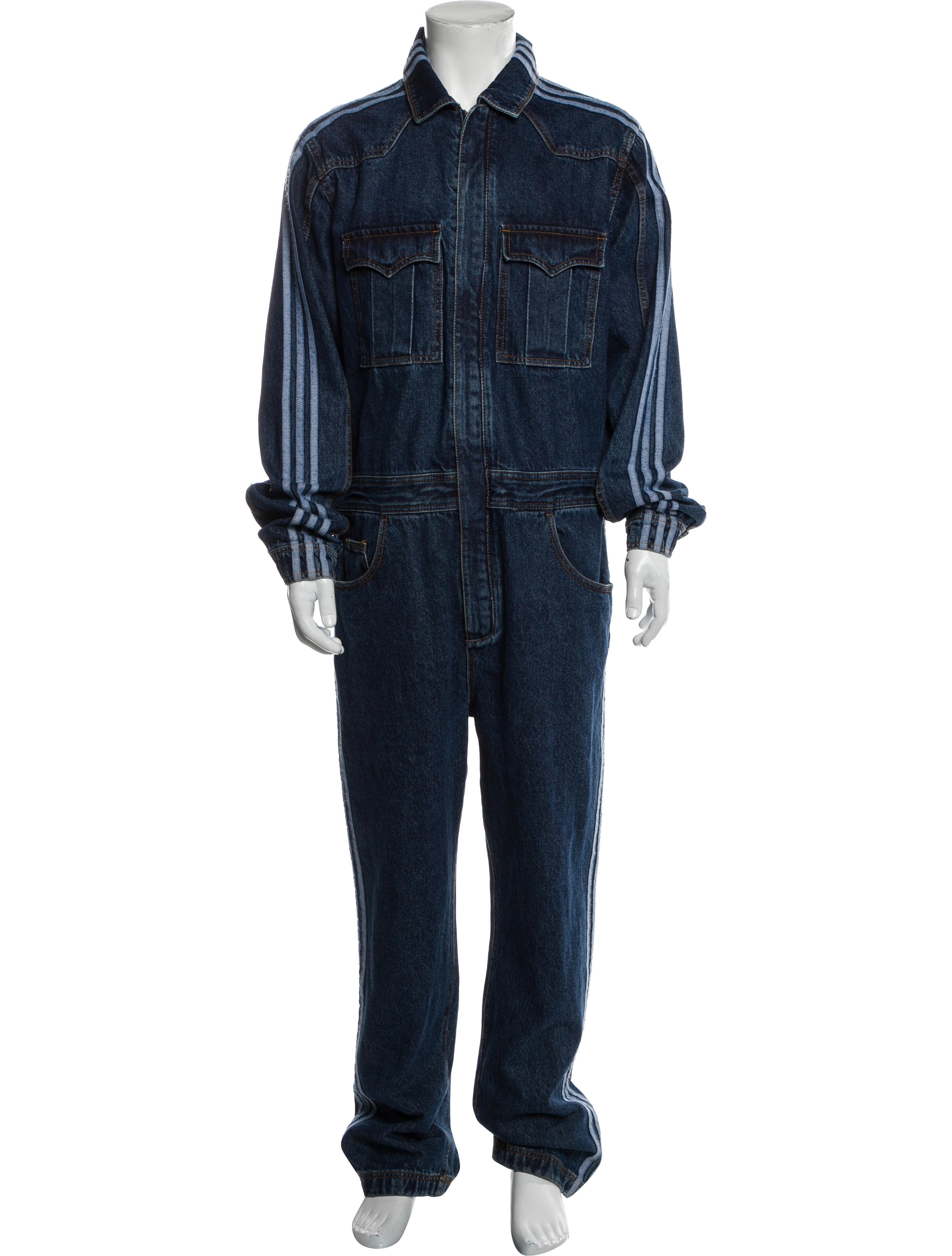 adidas x IVY PARK Overalls w/ Tags - Blue, 2.5" Rise Jeans, Clothing ...