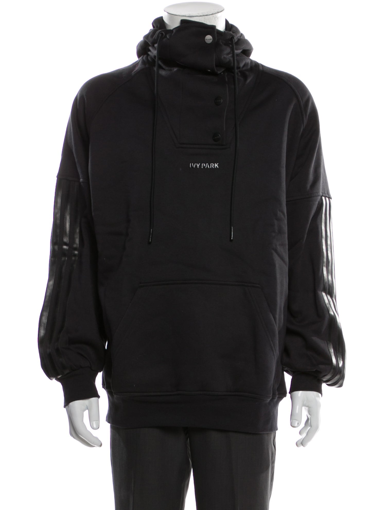 adidas x IVY PARK Graphic Print Mock Neck Hoodie w/ Tags - Black ...