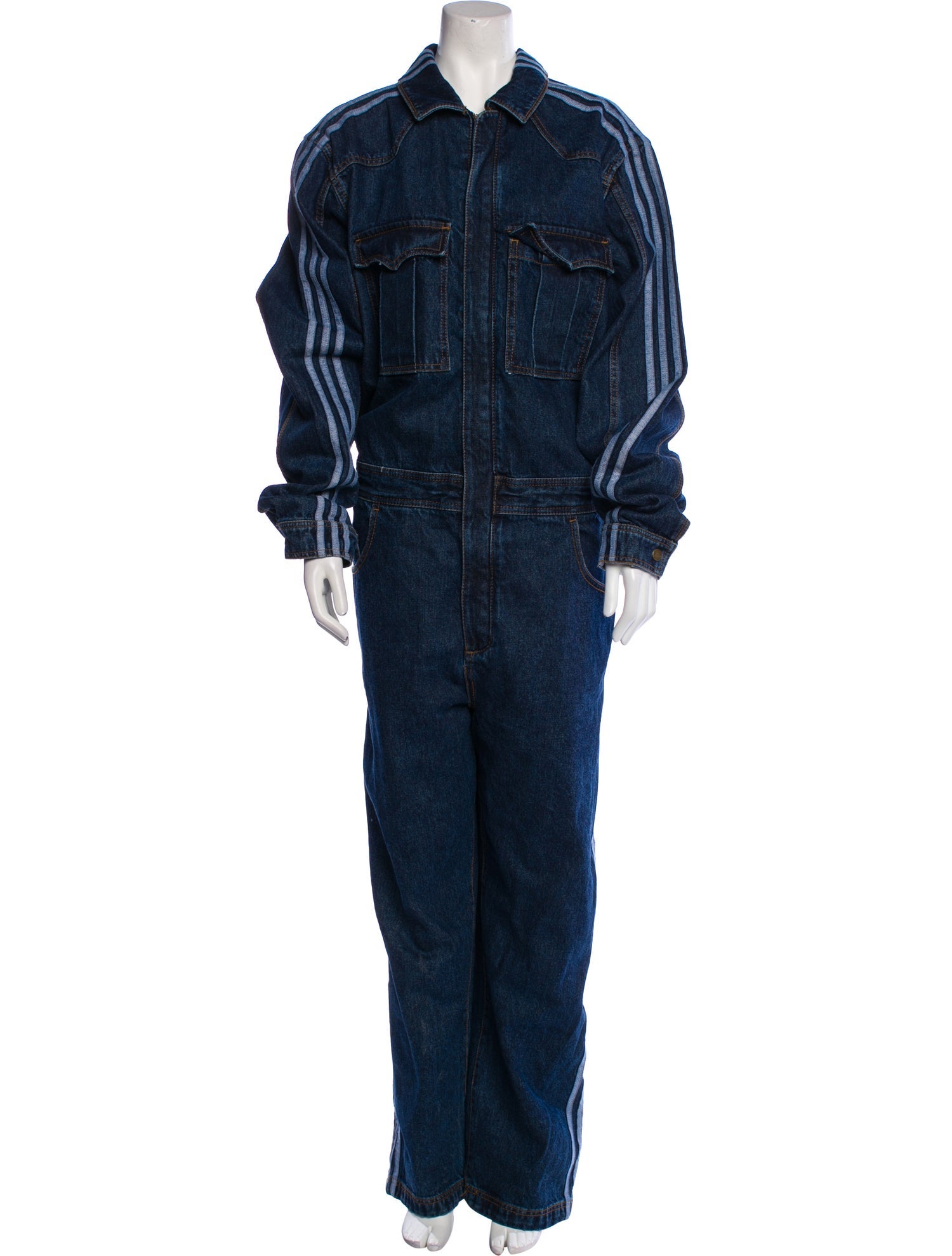 adidas x IVY PARK Overalls - Blue Jeans, Clothing - WAIVP26492 | The ...