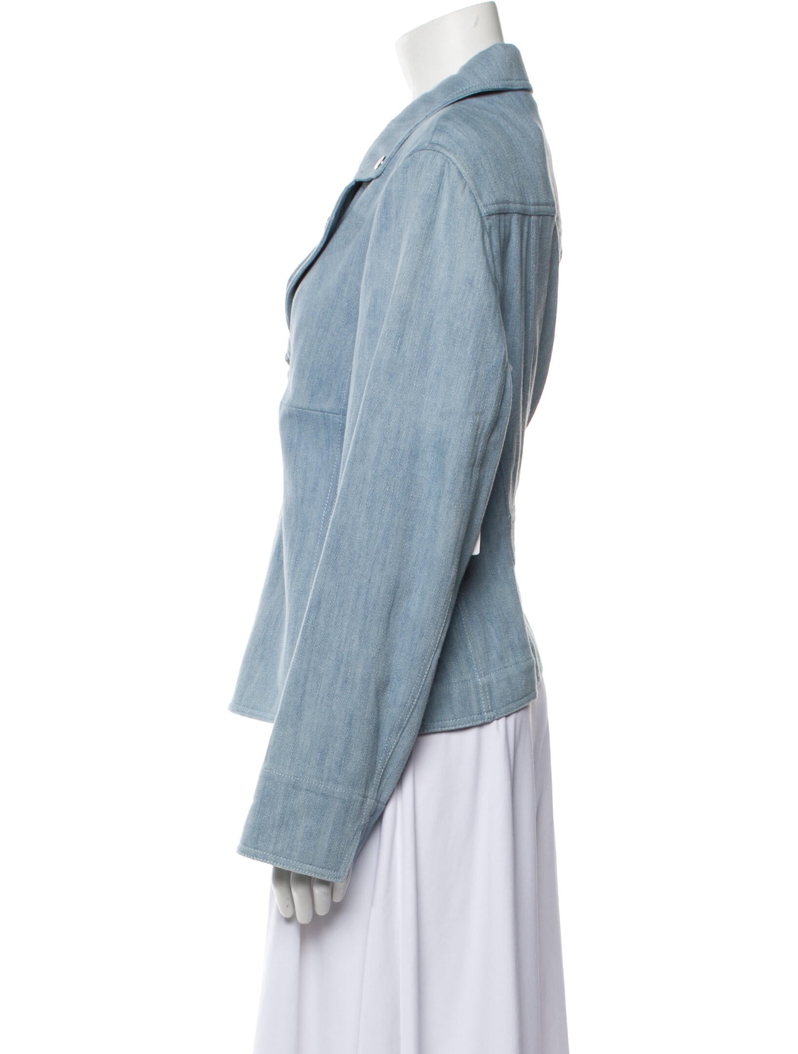 Akris Punto Denim Jacket w/ Tags - Blue Jackets, Clothing - WAK116334 ...