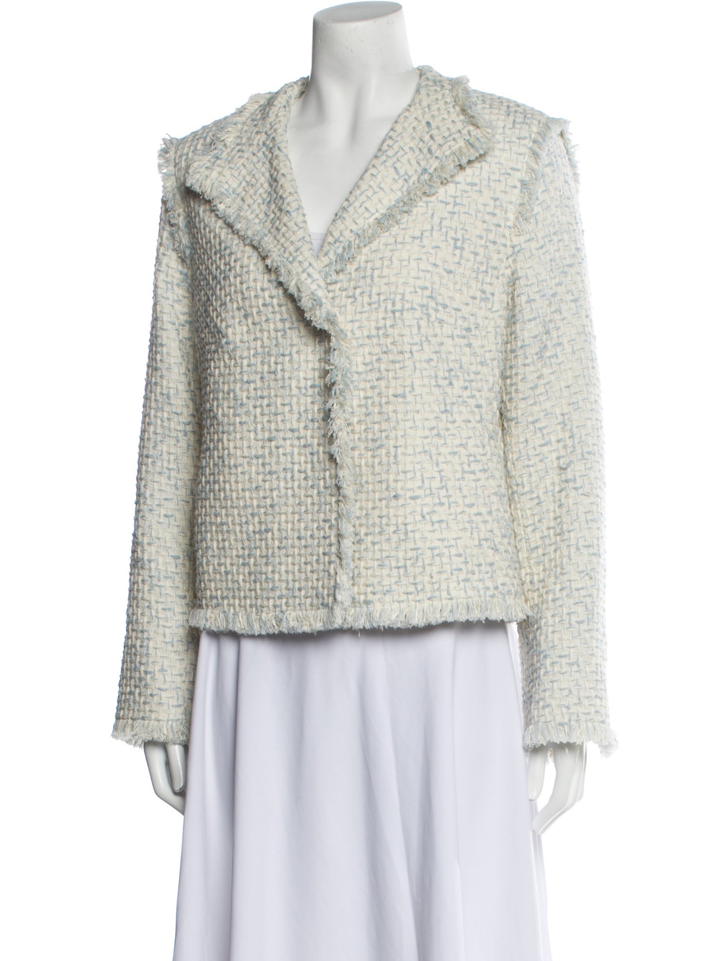 Akris Punto Tweed Pattern Evening Jacket - Neutrals Jackets, Clothing ...