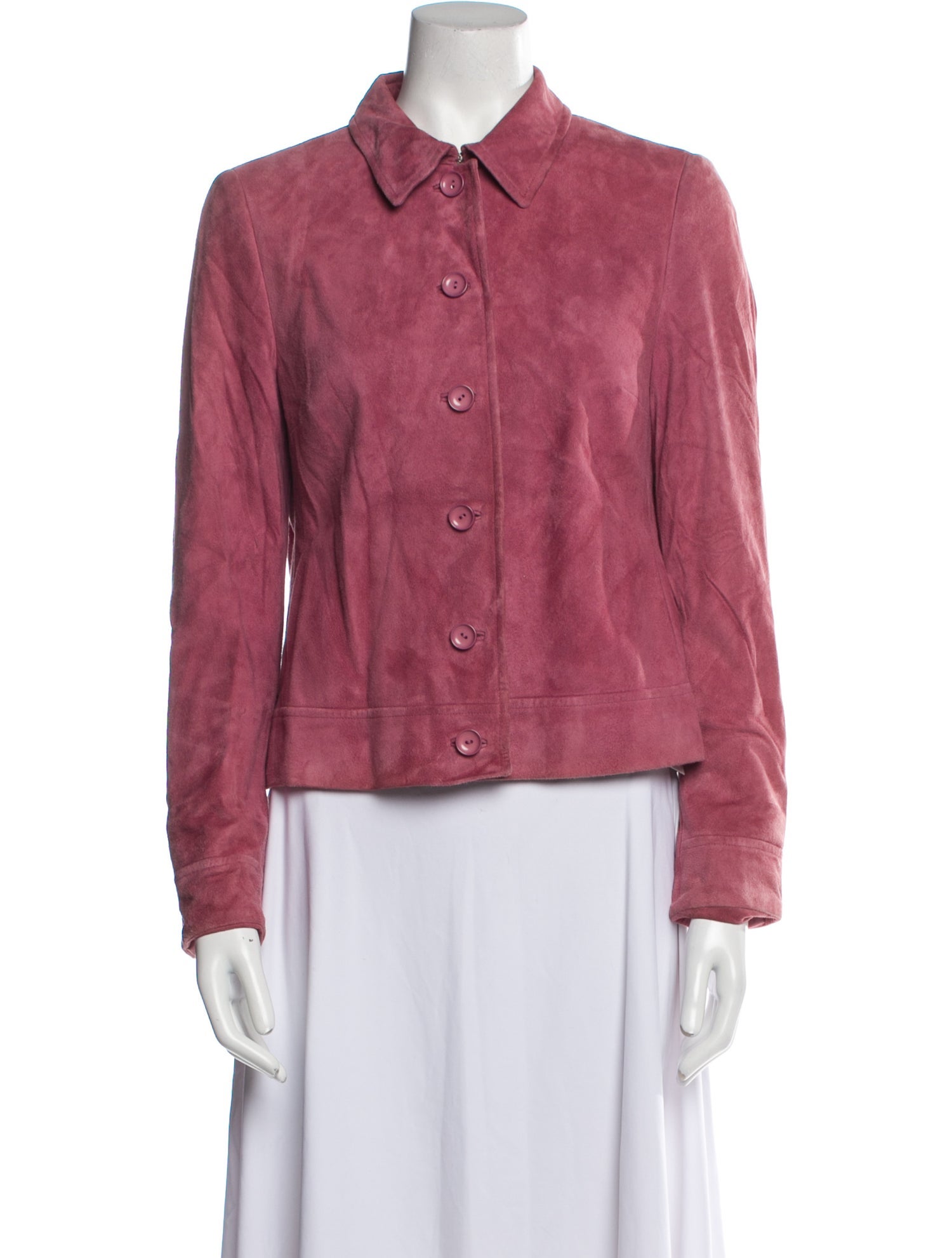 Akris Punto Leather Evening Jacket - Pink Jackets, Clothing - WAK126345 ...
