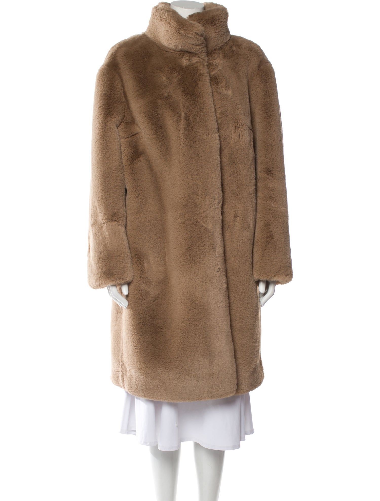 Akris Punto Faux Fur Coat - Neutrals Coats, Clothing - WAK127972 | The ...