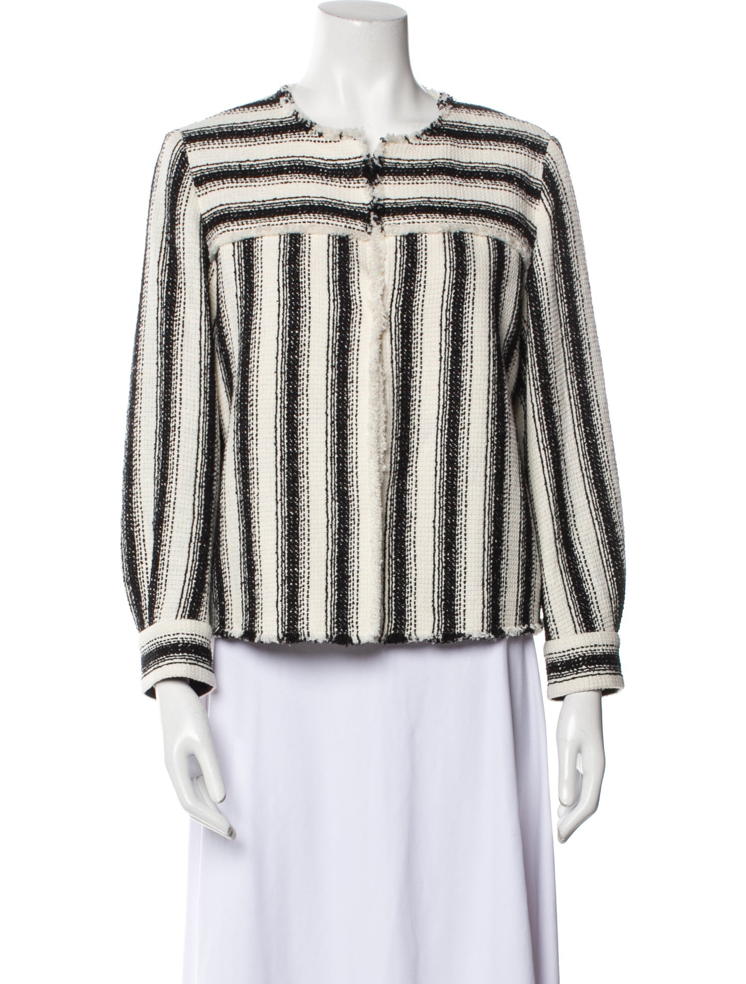 Akris Punto Striped Evening Jacket - Neutrals Jackets, Clothing ...