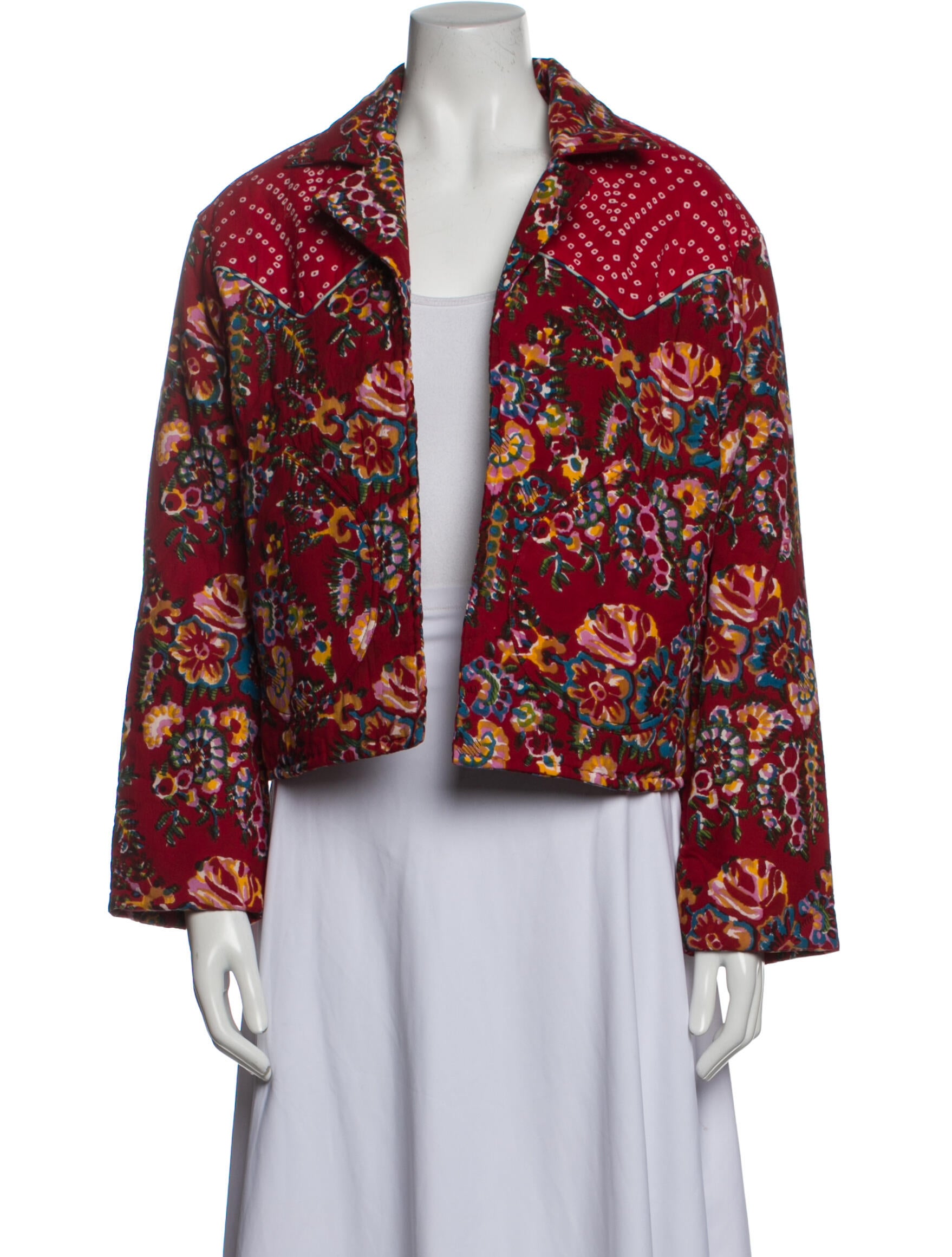 Alix of Bohemia Dune Rosemary Floral Print Evening Jacket w/ Tags - Red ...