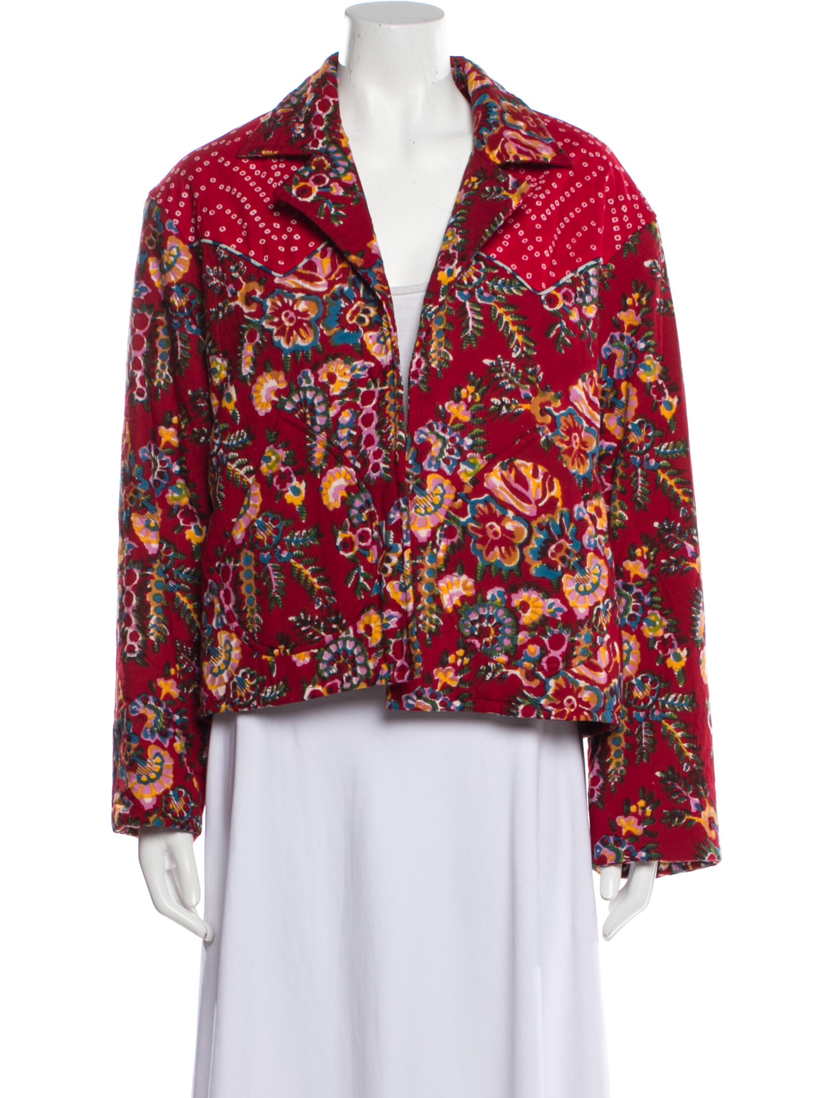 Alix of Bohemia Printed Blazer w/ Tags - Red Jackets, Clothing ...