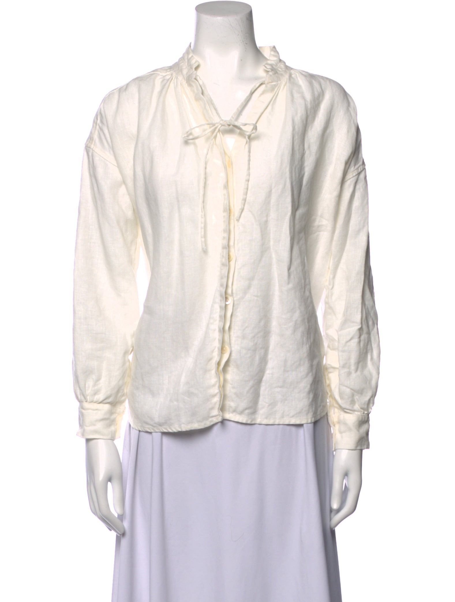 Alix of Bohemia V-Neck Long Sleeve Blouse - Neutrals Tops, Clothing ...