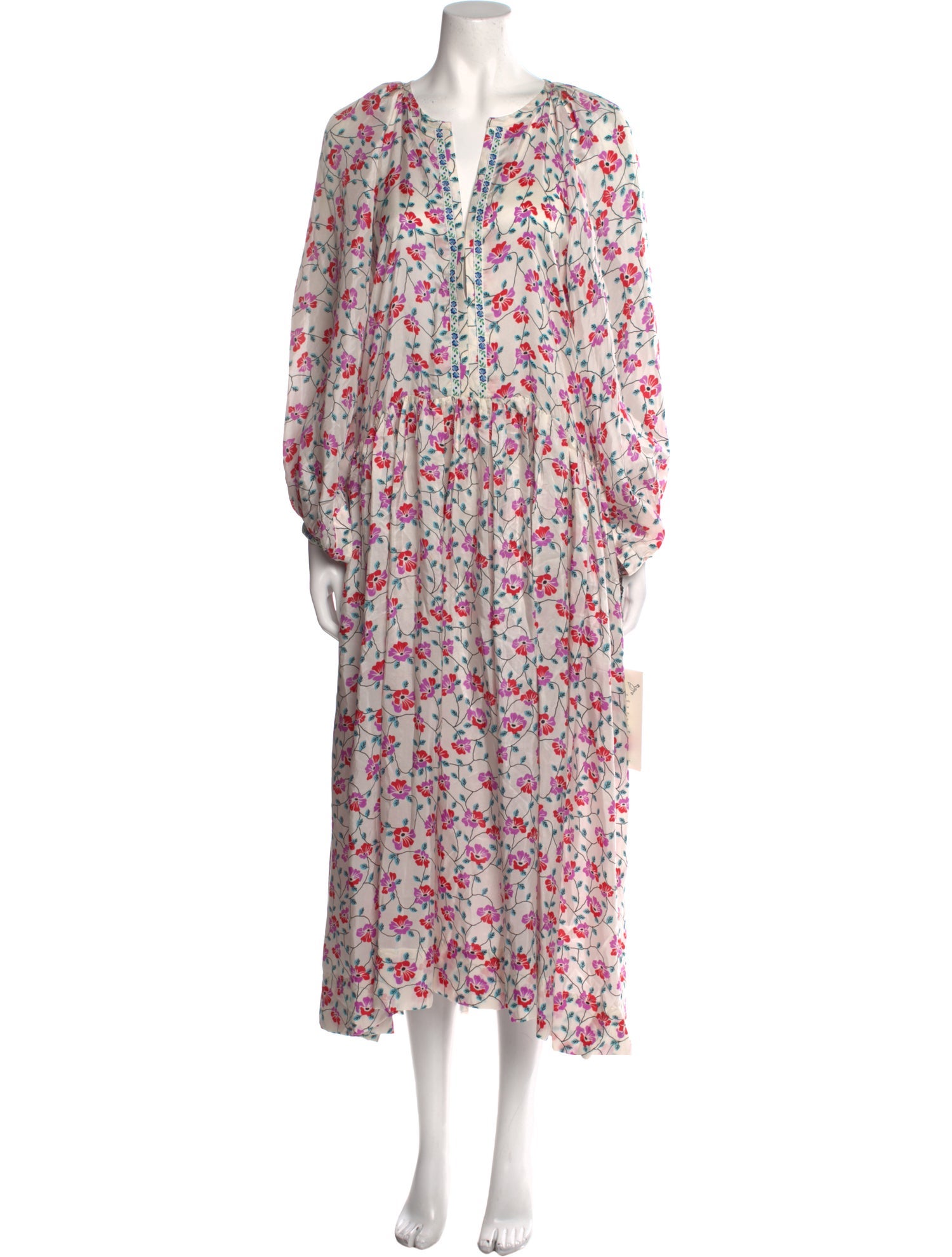 Alix of Bohemia Silk Long Dress - Neutrals Dresses, Clothing ...