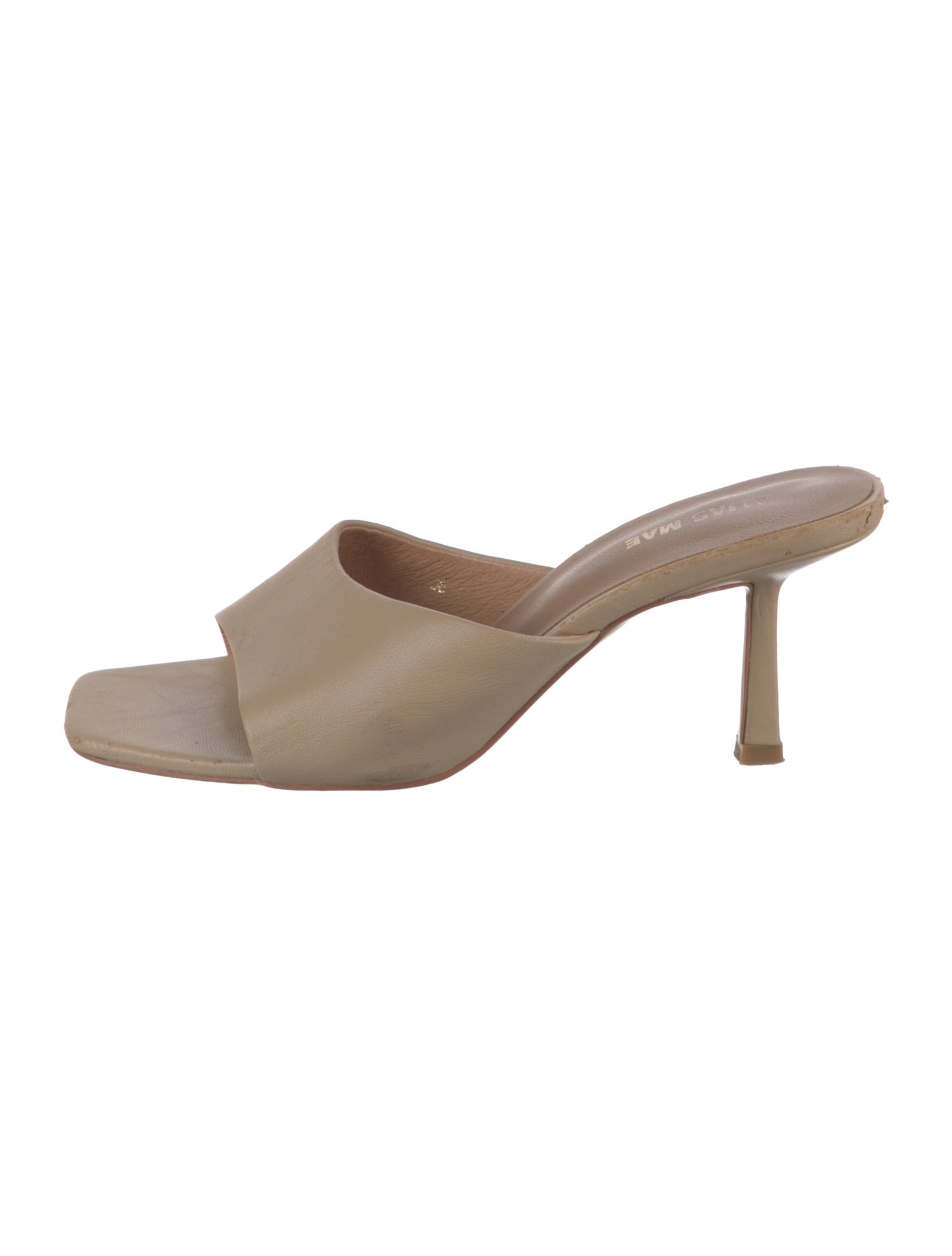 Alias Mae Leather Slides - Neutrals Sandals, Shoes - WALME20642 | The ...