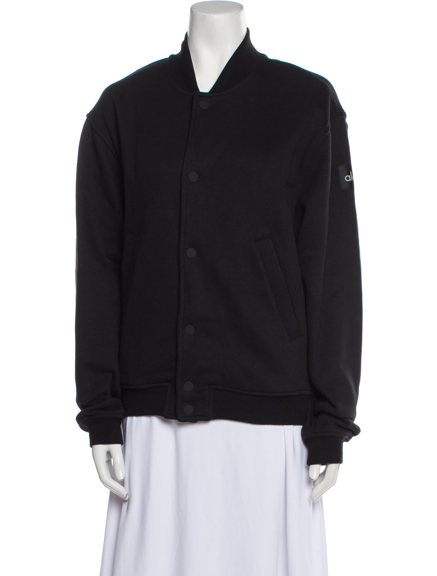 Alo Yoga Bomber Jacket - Black Jackets, Clothing - WALOY38139 | The ...
