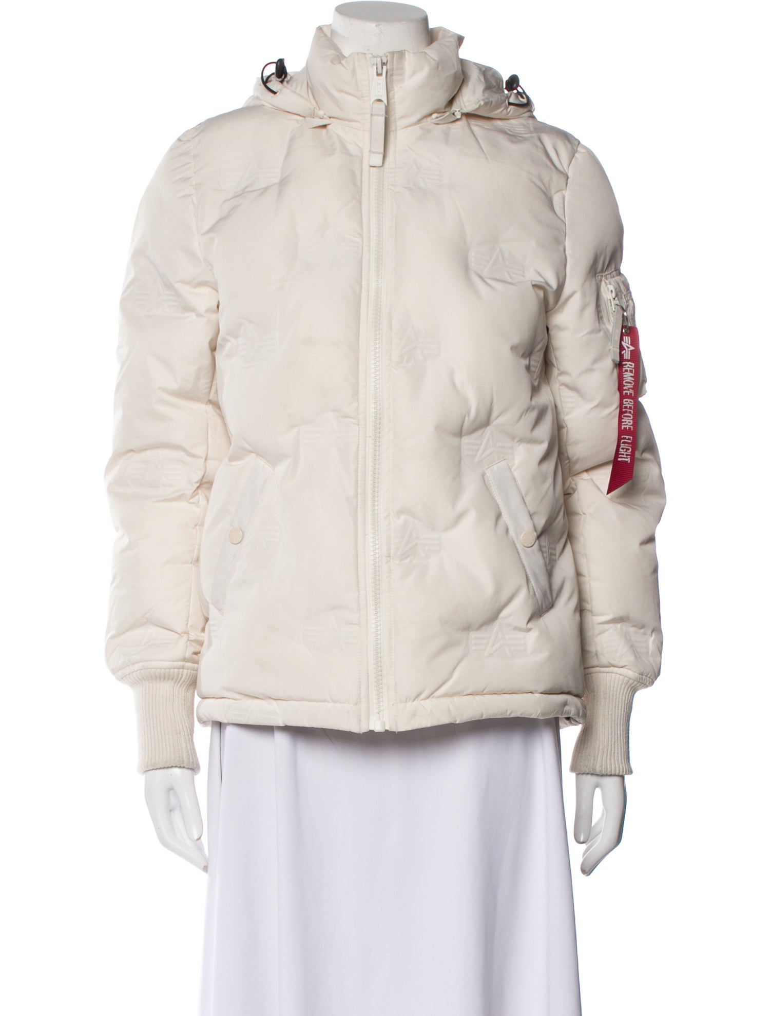 Alpha Industries Down Coat - White Coats, Clothing - WALPH21393 | The ...