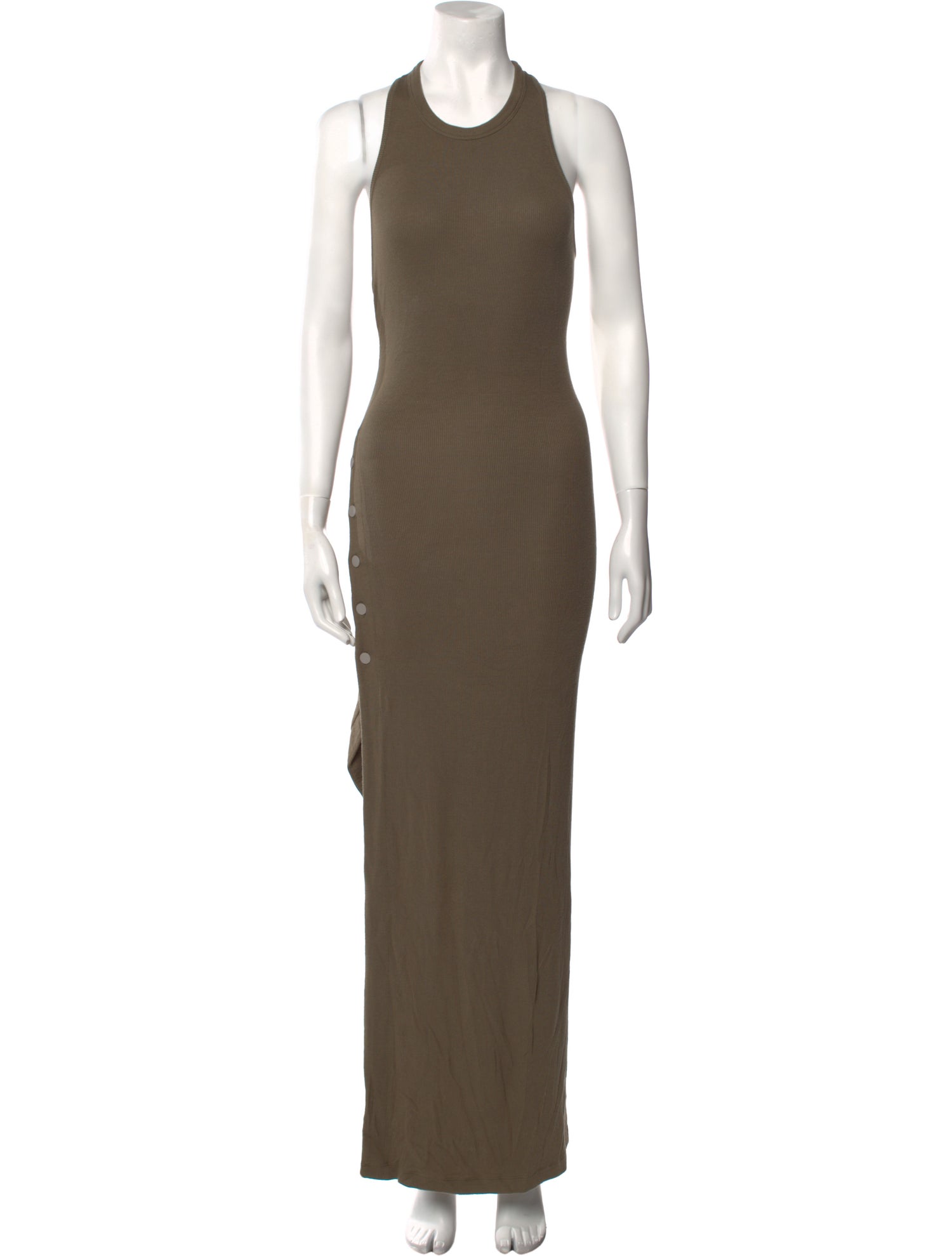 Alix NYC Crew Neck Long Dress - Green Dresses, Clothing - WALXI22726 ...