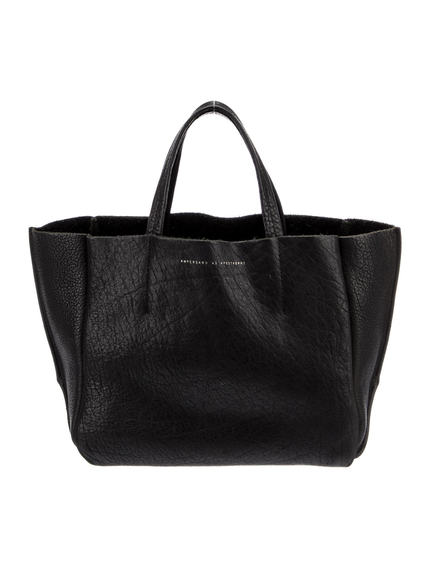 Ampersand As Apostrophe Leather Handle Bag - Black Shoulder Bags ...