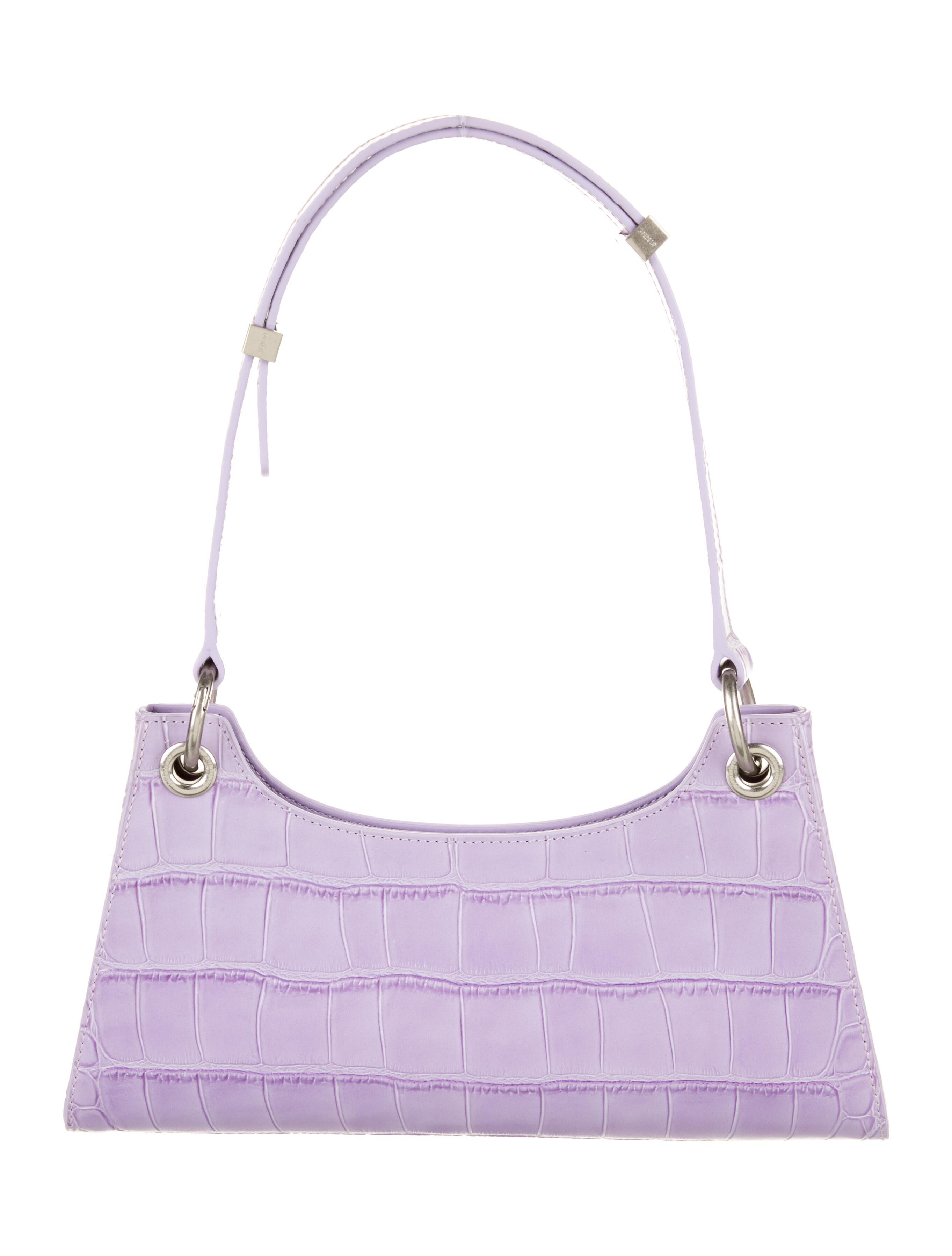 Apede Mod Embossed Leather Shoulder Bag - Purple Shoulder Bags ...