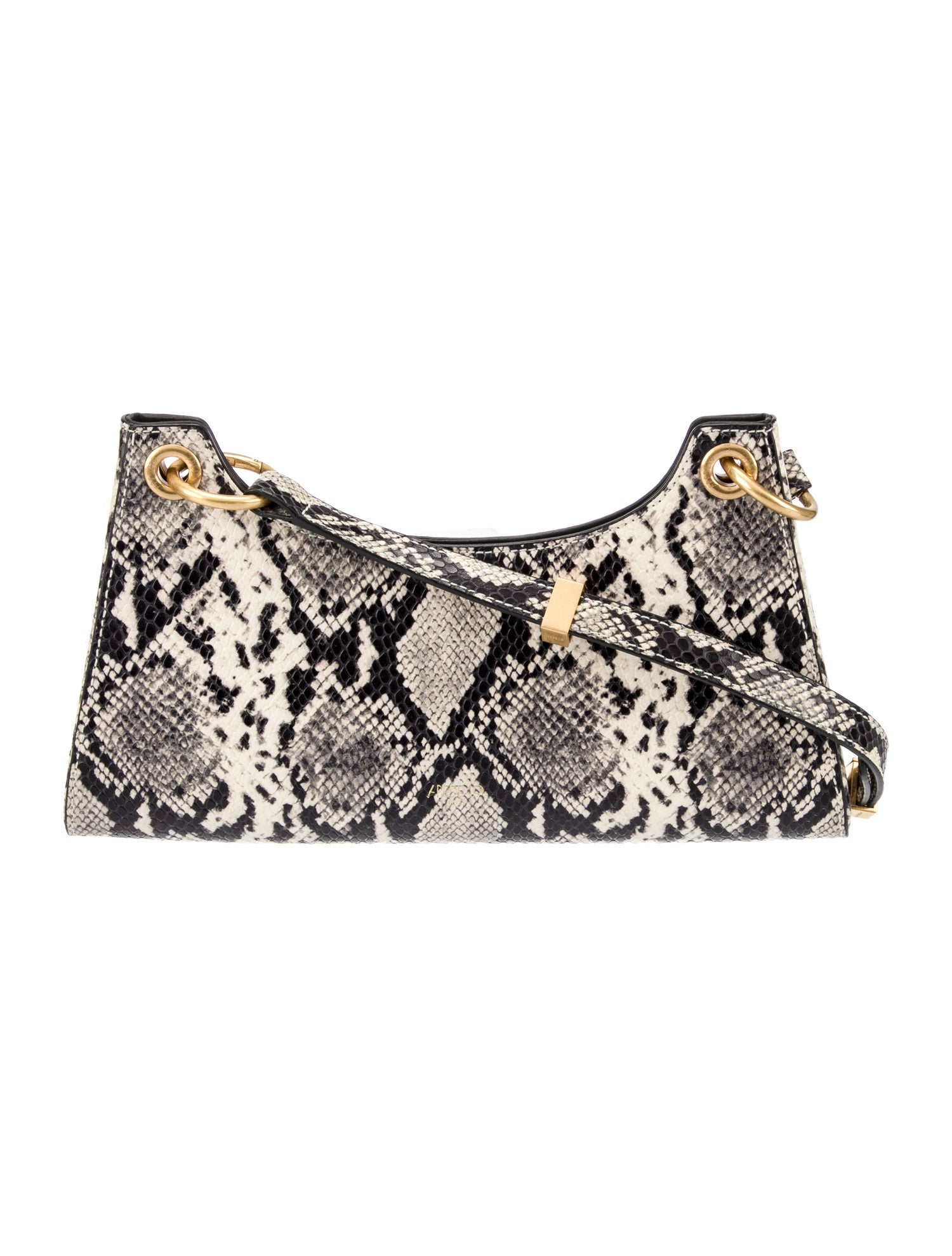 Apede Mod Embossed Leather Shoulder Bag - Neutrals Shoulder Bags ...