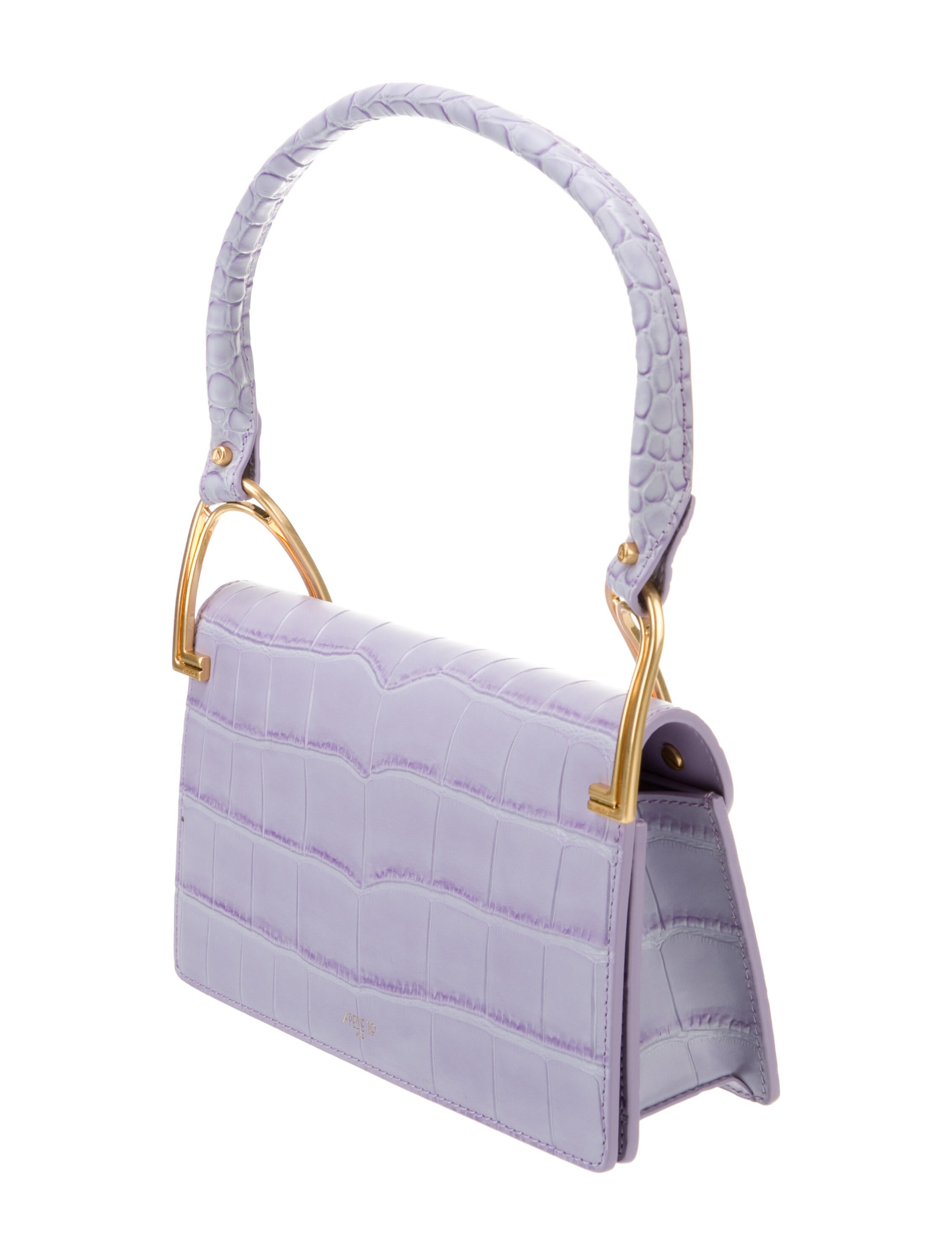 Apede Mod Embossed Leather Shoulder Bag - Purple Shoulder Bags ...