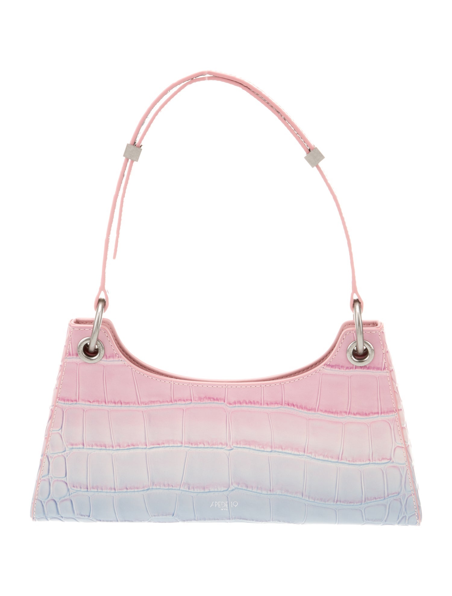 Apede Mod Embossed Leather Shoulder Bag - Pink Shoulder Bags, Handbags ...