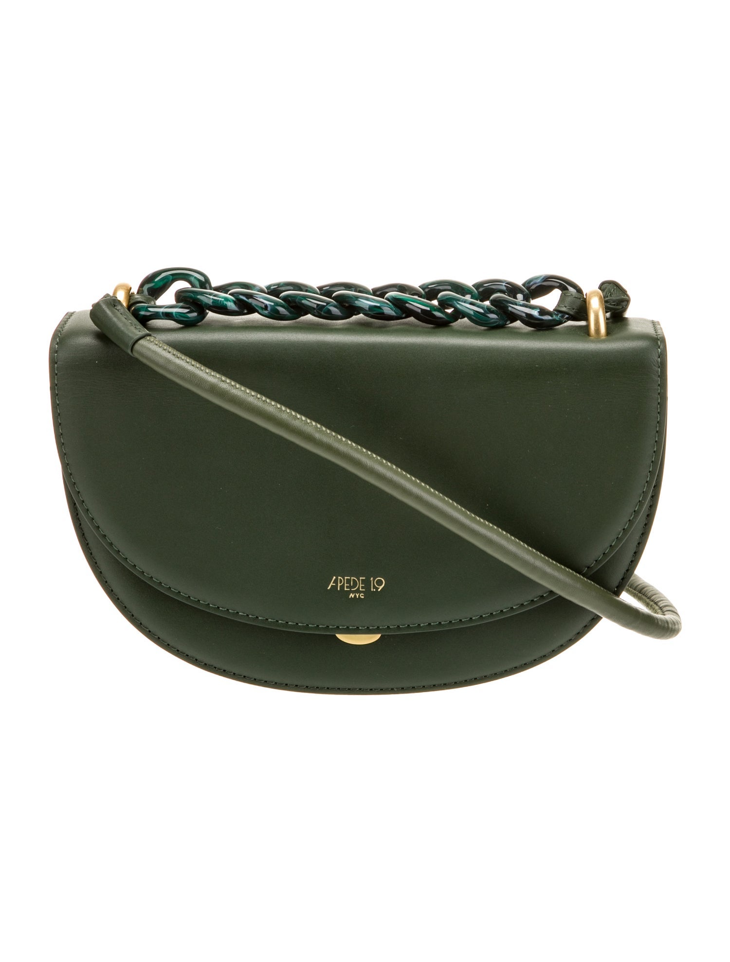 Apede Mod Leather Shoulder Bag - Green Shoulder Bags, Handbags ...