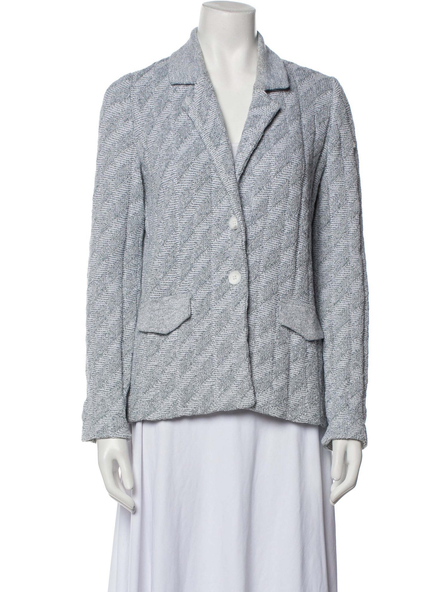 Amina Rubinacci Striped Blazer - Blue Jackets, Clothing - WAMRU23274 | The RealReal