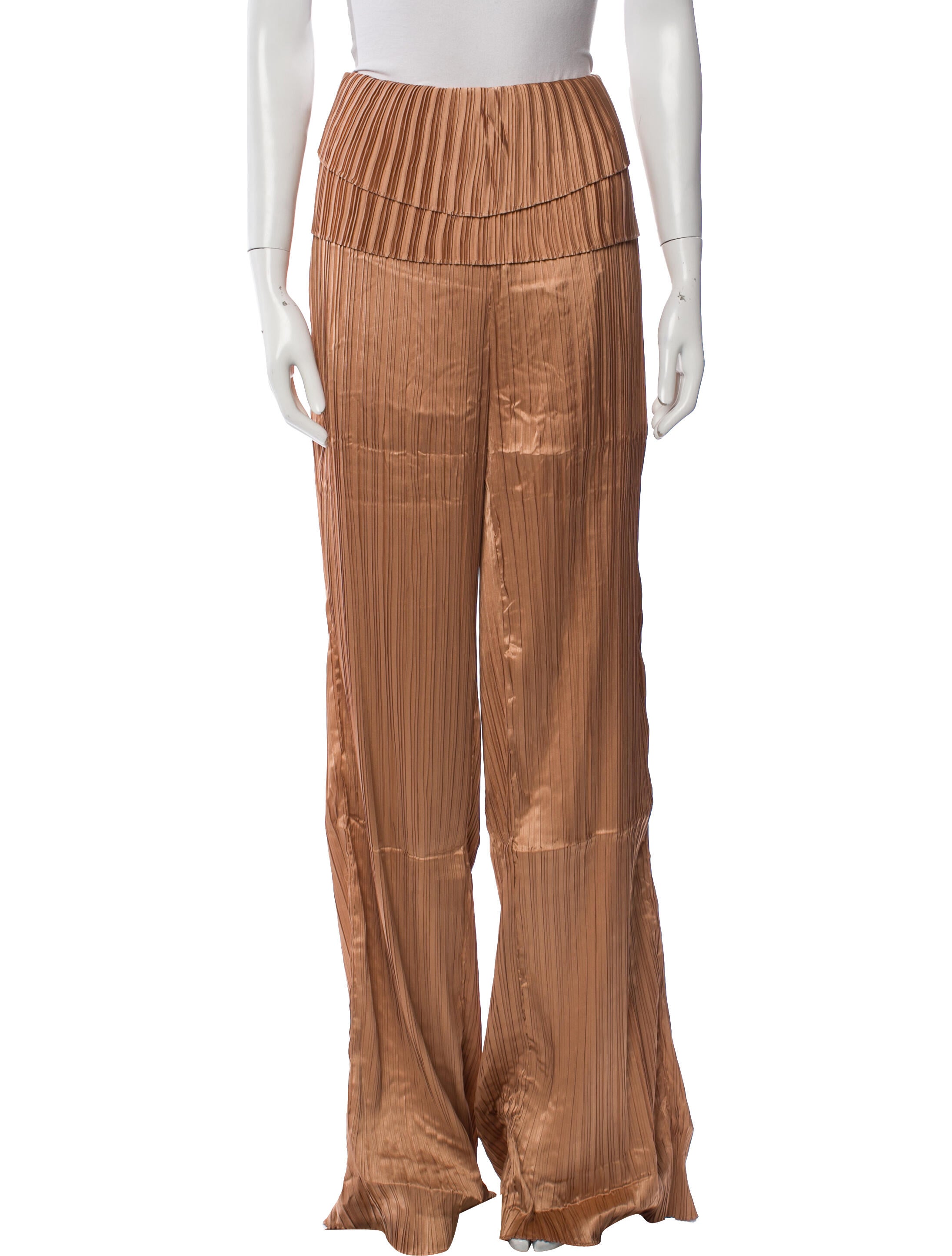 Andrea Iyamah Wide Leg Pants w/ Tags - Brown, 13" Rise Pants, Clothing ...