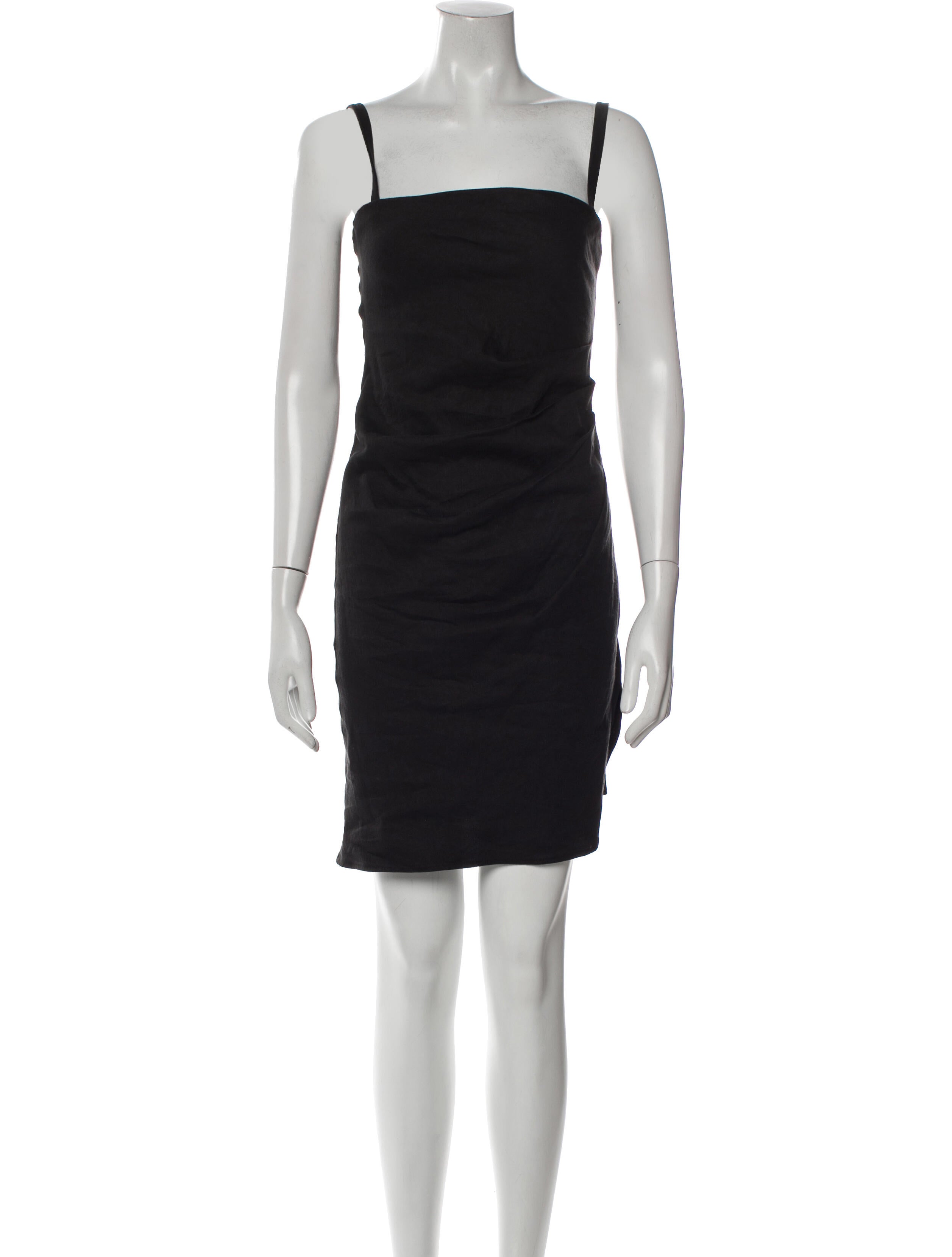 Anemos Linen Mini Dress - Black Dresses, Clothing - WANES20820 | The RealReal