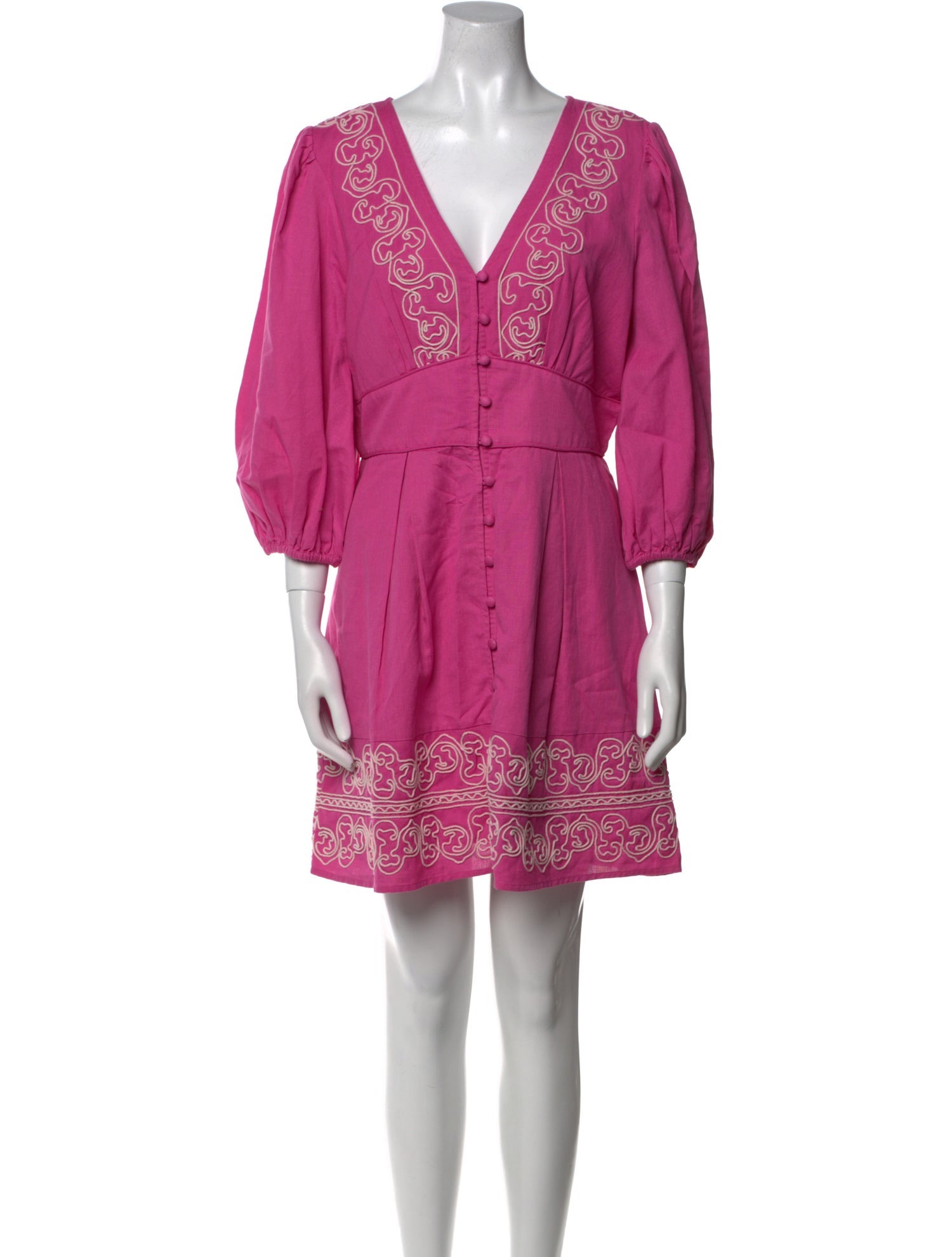 Anna Cate V-Neck Mini Dress - Pink Dresses, Clothing - WANN120553 | The ...