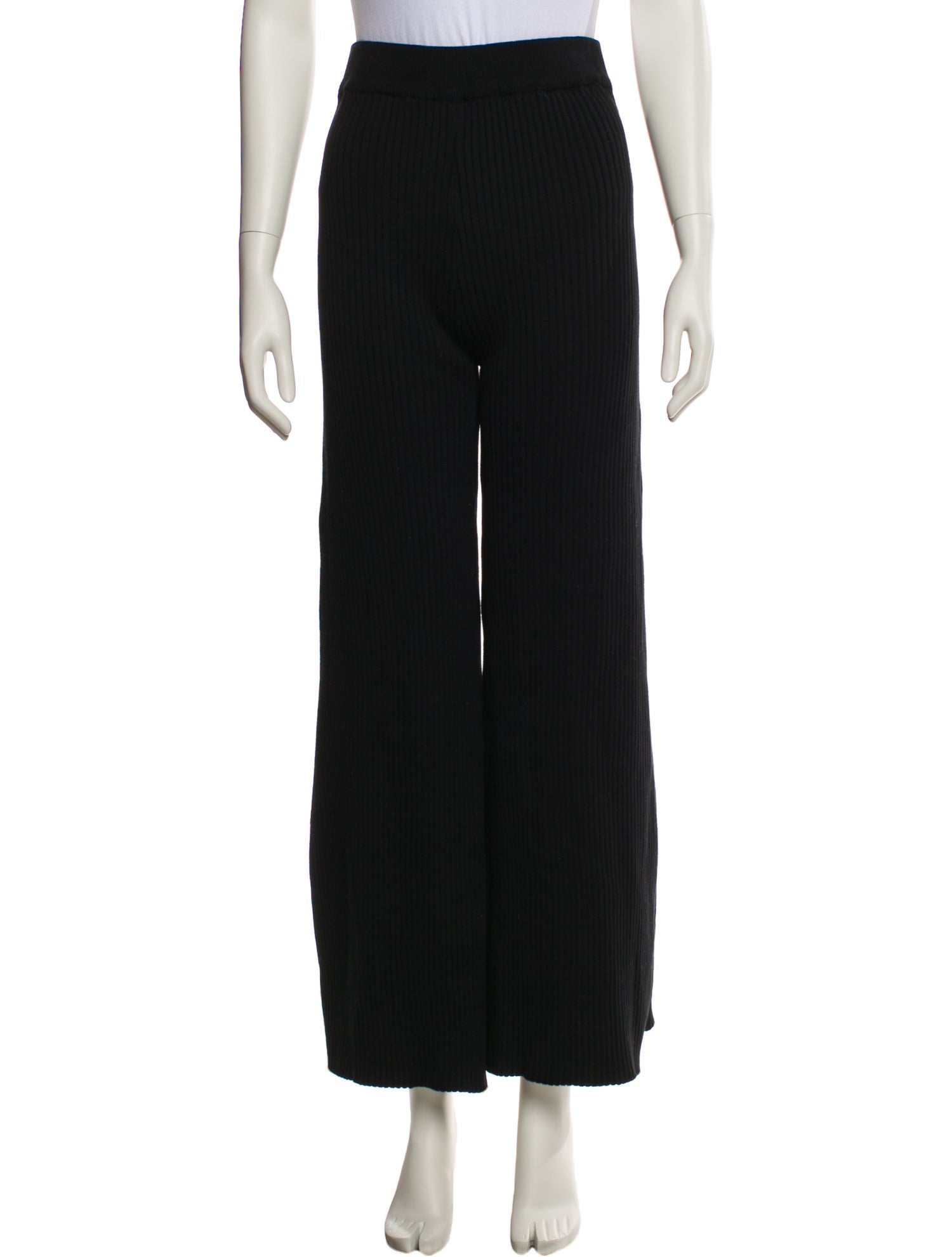 Anna Quan Wide Leg Pants - Black, 13" Rise Pants, Clothing - WANNQ22949 ...