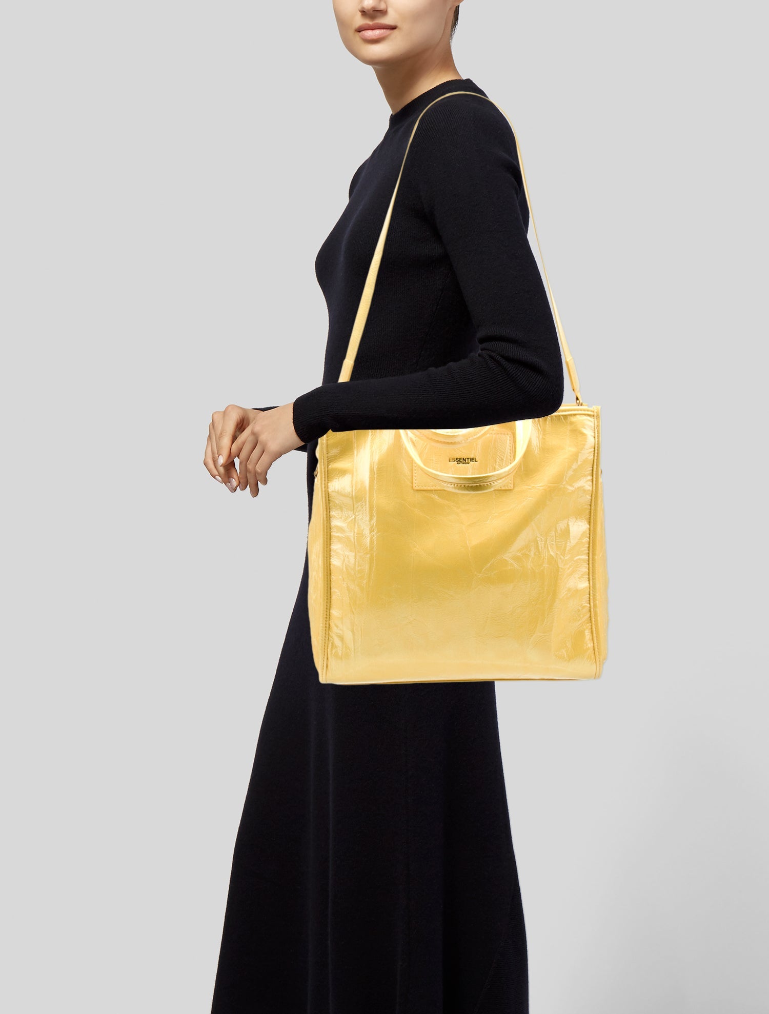 Essentiel Antwerp Vinyl Tote - Yellow Totes, Handbags - WANTW21754 ...