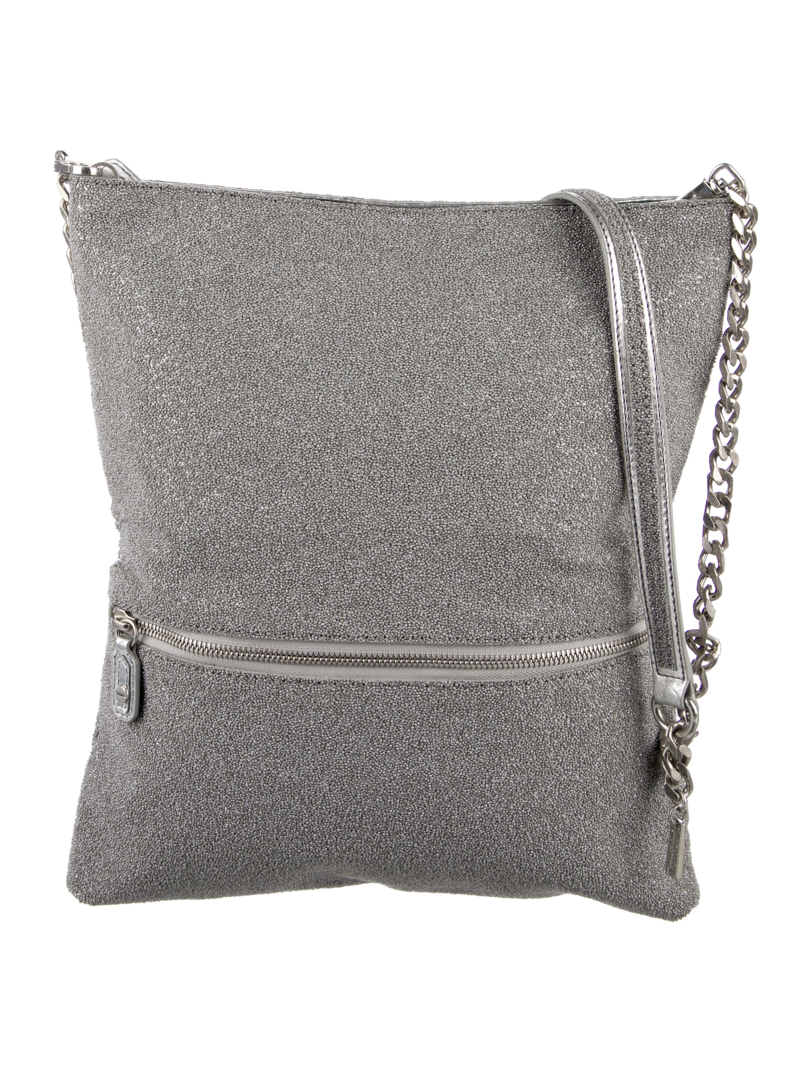 Alice + Olivia Beaded Shoulder Bag - Grey Shoulder Bags, Handbags ...