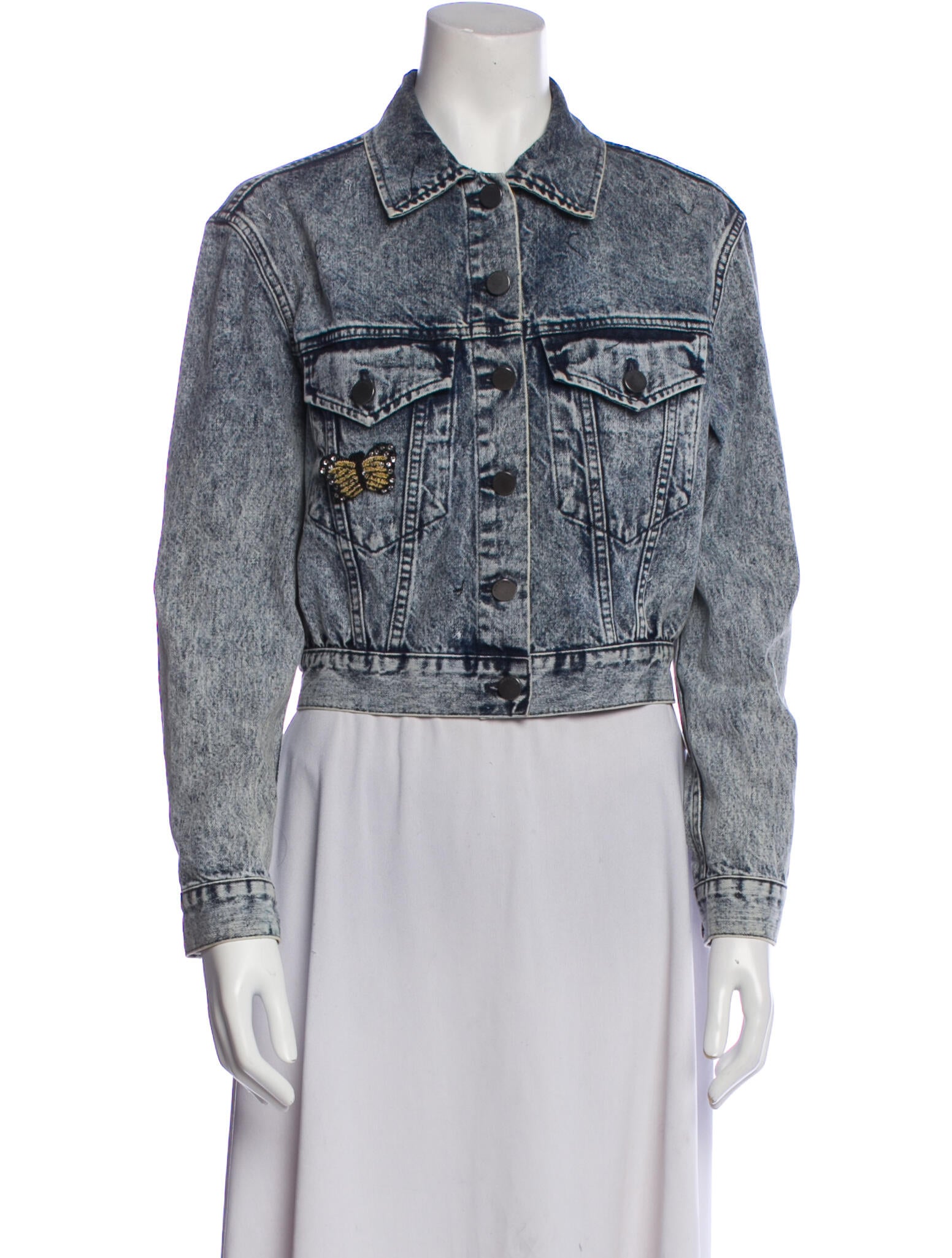 Alice + Olivia Denim Jacket - Blue Jackets, Clothing - WAO345485 | The ...