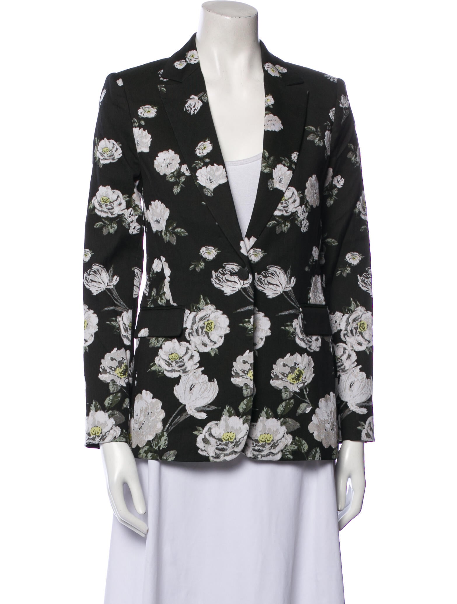 Alice + Olivia Floral Print Blazer w/ Tags - Green Jackets, Clothing ...