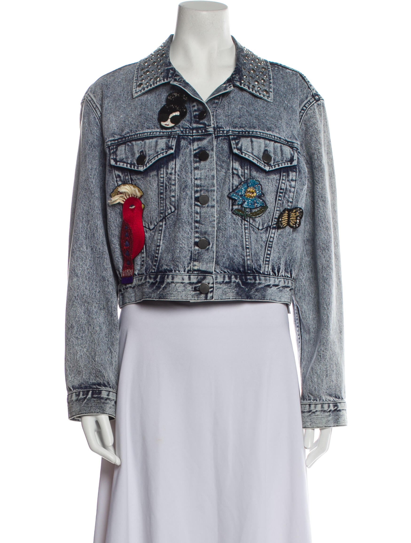 Alice + Olivia Denim Jacket - Blue Jackets, Clothing - WAO363908 | The ...