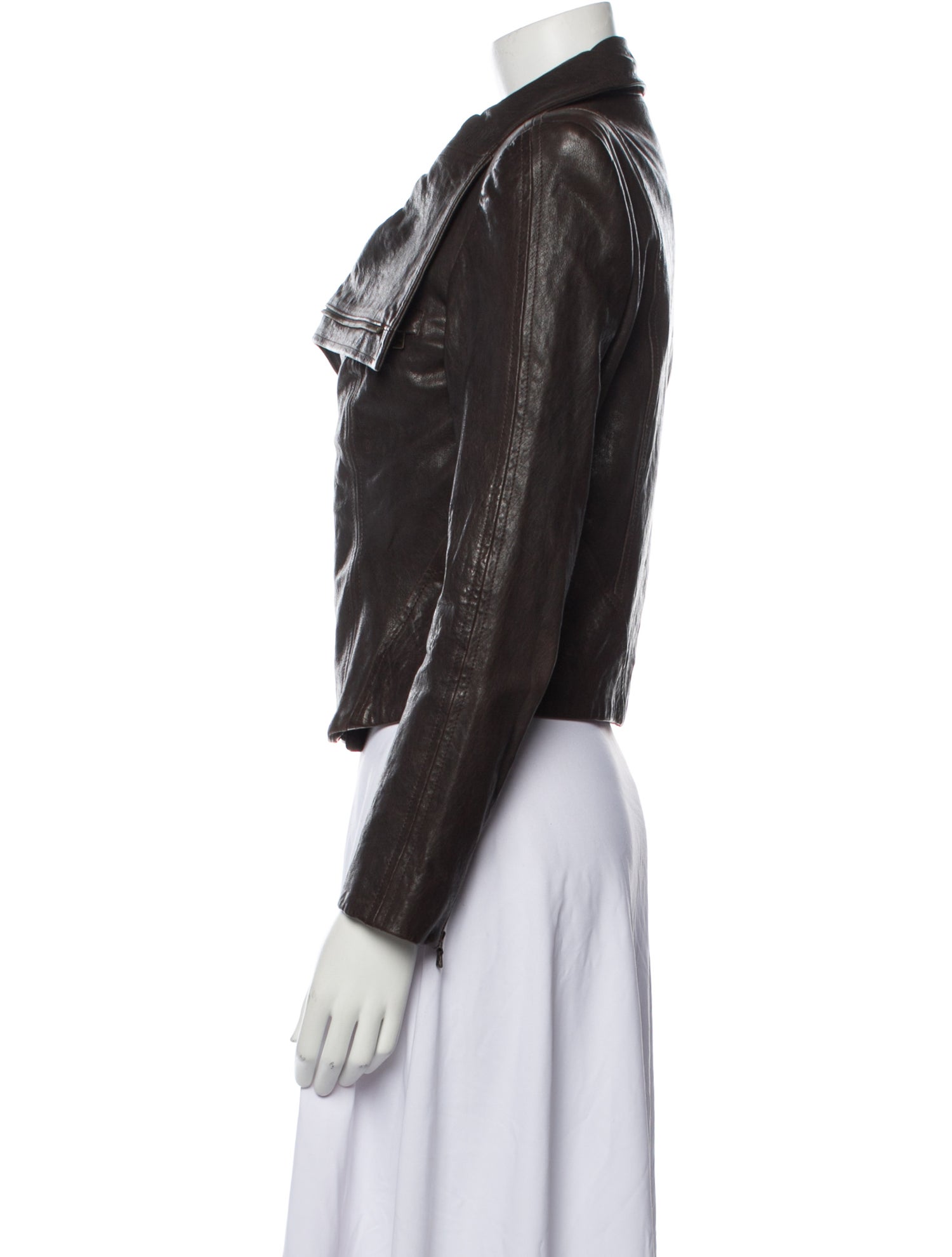 Alice + Olivia Biker Jacket - Brown Jackets, Clothing - WAO385430 | The ...
