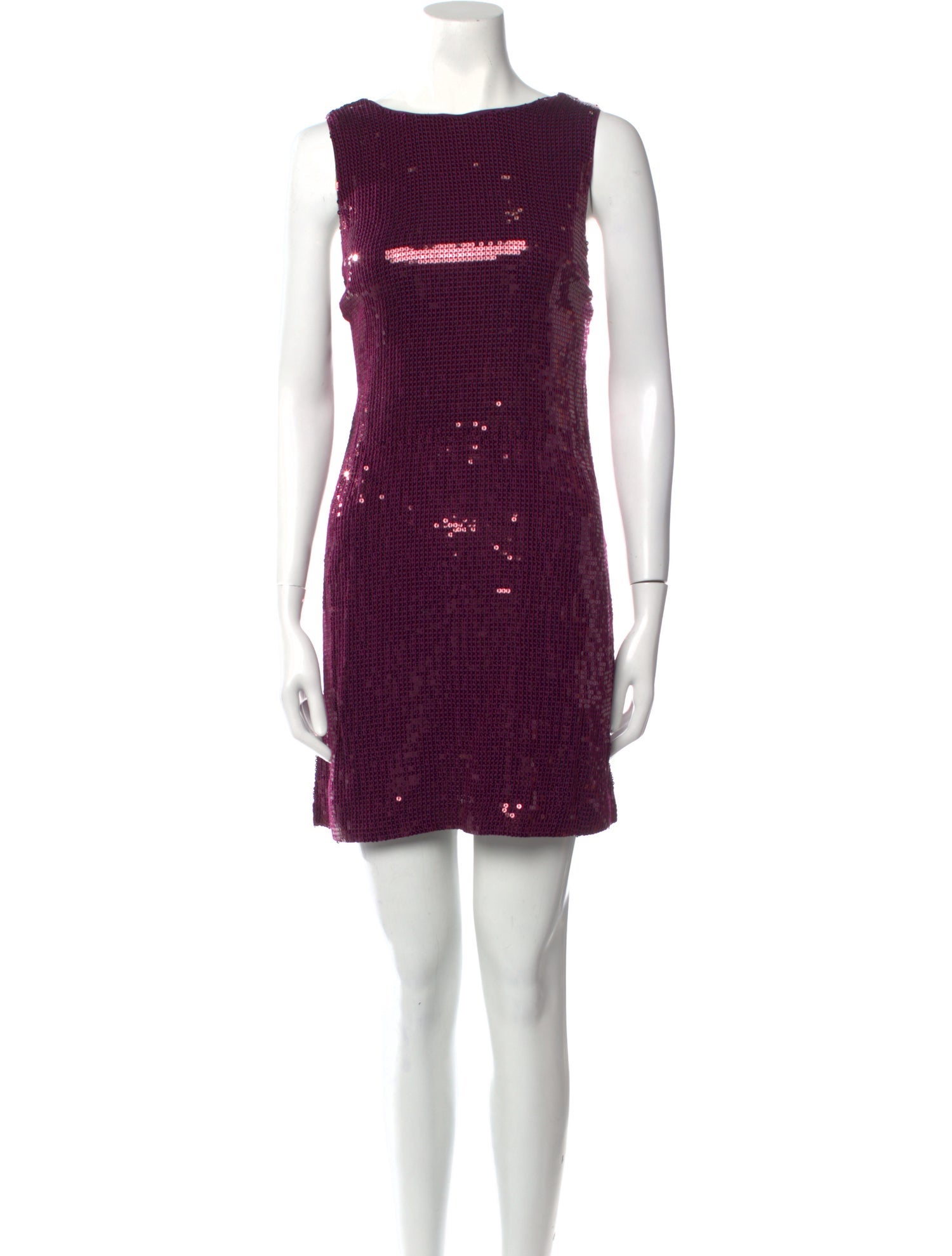 Alice + Olivia Bateau Neckline Mini Dress w/ Tags - Purple Dresses ...