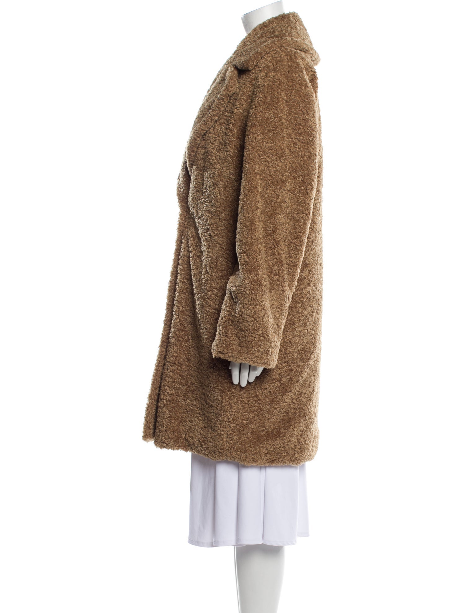 Sies Marjan Virgin Wool Faux Fur Coat - Brown Coats, Clothing ...