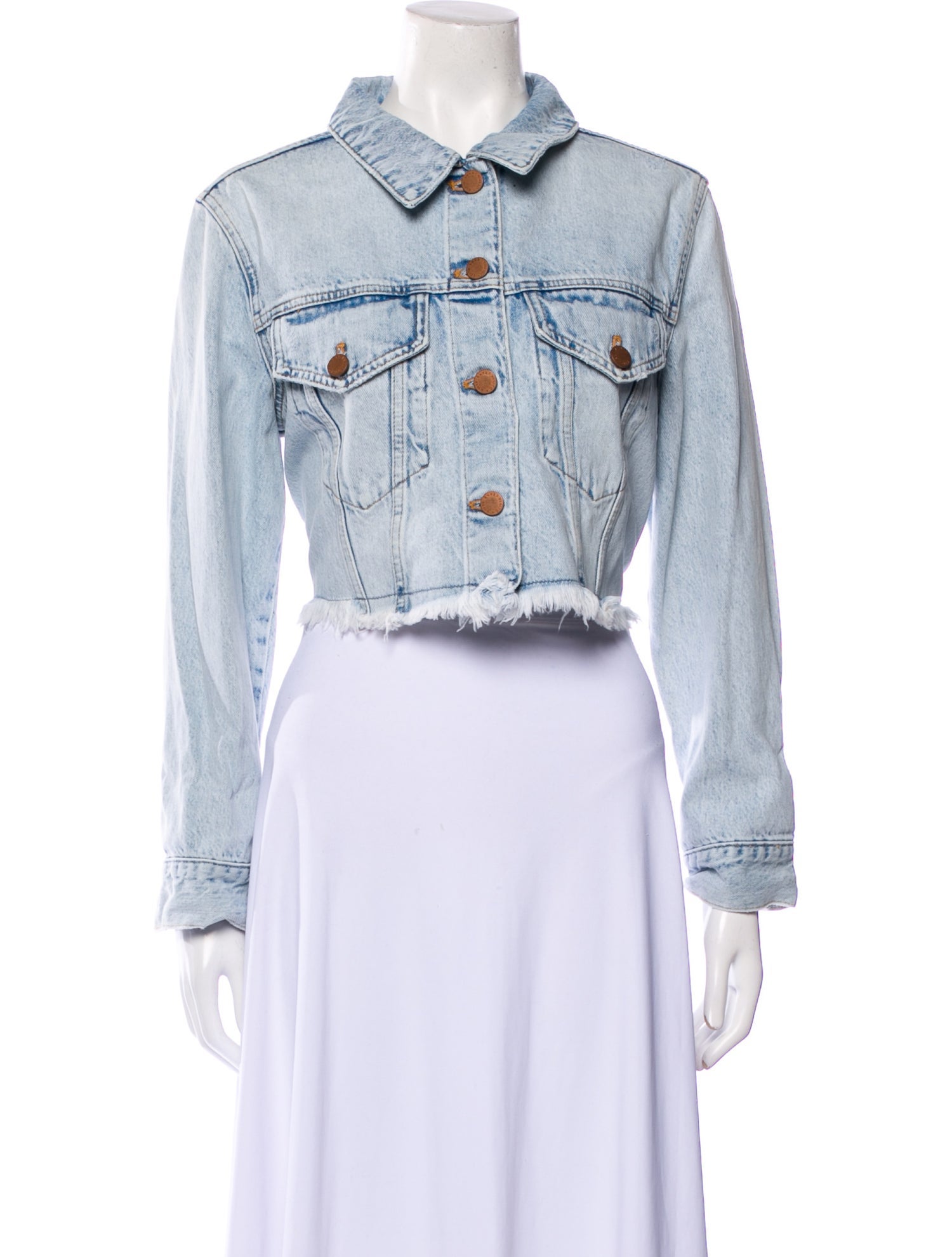 Alice + Olivia Denim Jacket - Blue Jackets, Clothing - WAO395500 | The ...