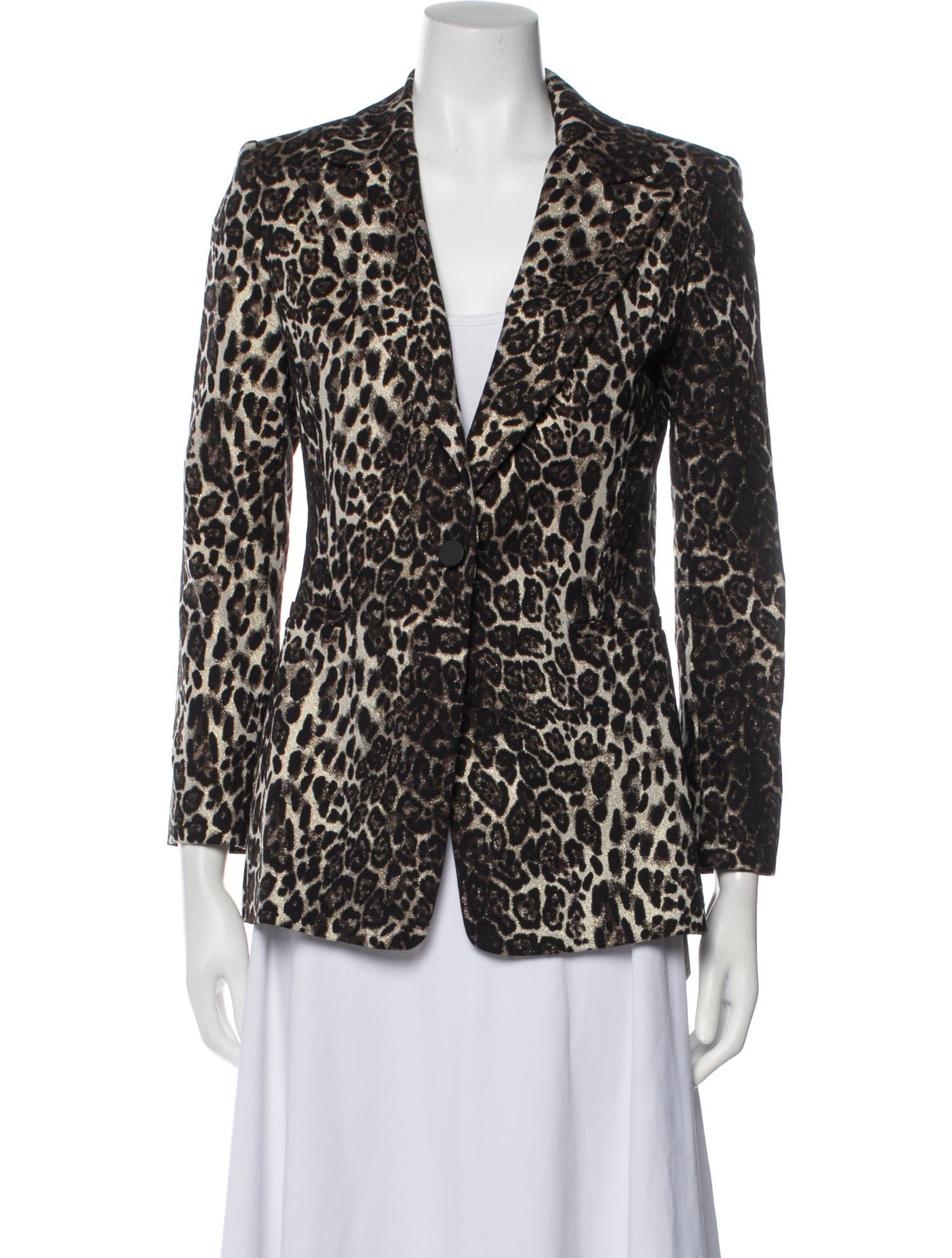 Alice + Olivia Animal Print Blazer - Brown Jackets, Clothing ...