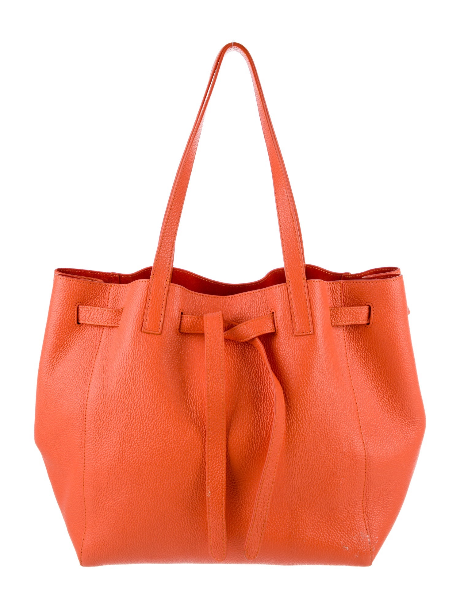 Alice + Olivia Medium Leather Tote - Orange Totes, Handbags - WAO406526 ...