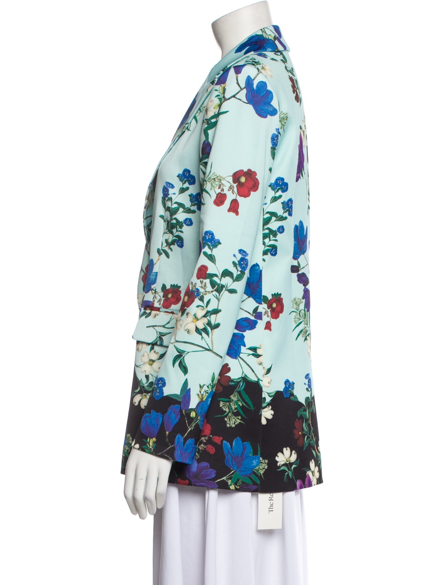 Alice + Olivia Floral Print Blazer - Blue Jackets, Clothing - WAO434647 ...