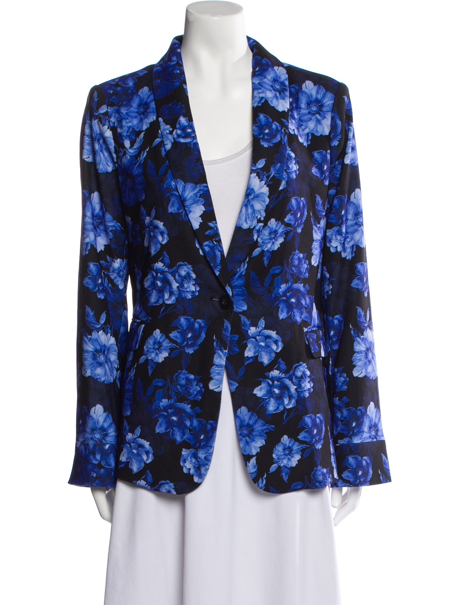 Alice + Olivia Floral Print Blazer - Black Jackets, Clothing ...