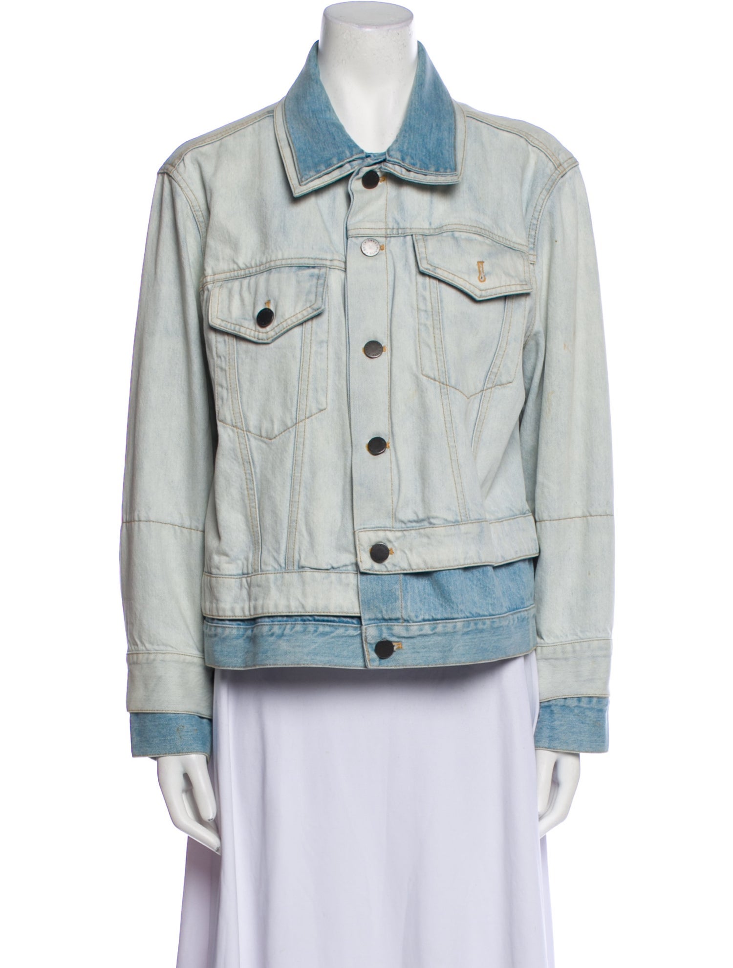 Alice + Olivia Denim Jacket - Blue Jackets, Clothing - WAO447010 | The ...