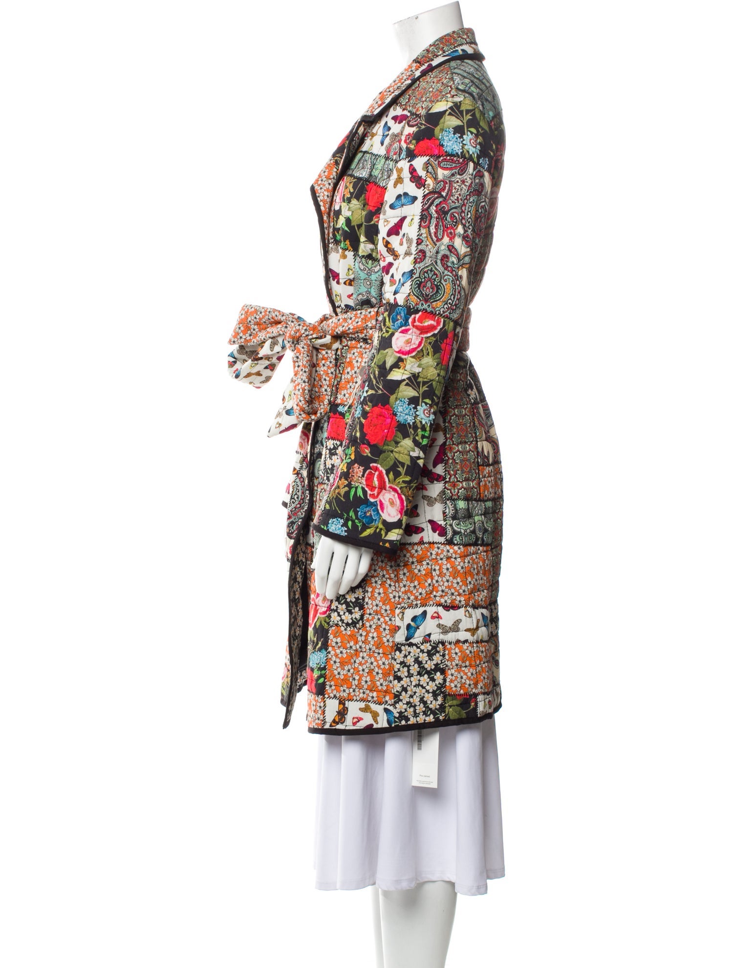 Etro Floral Print Peacoat - Brown Coats, Clothing - ETR206183 | The ...