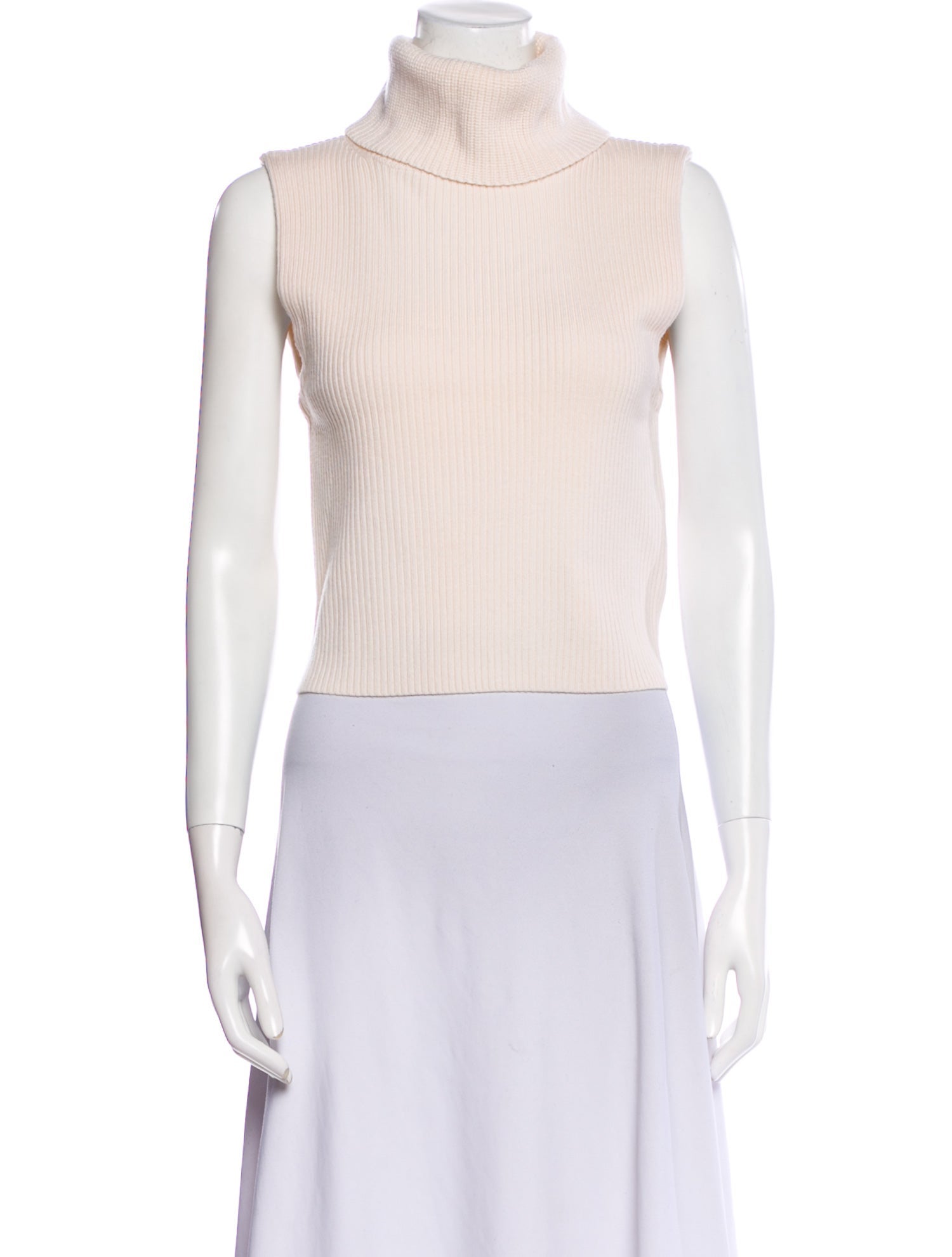 Alice + Olivia Wool Turtleneck Crop Top - Neutrals Tops, Clothing ...