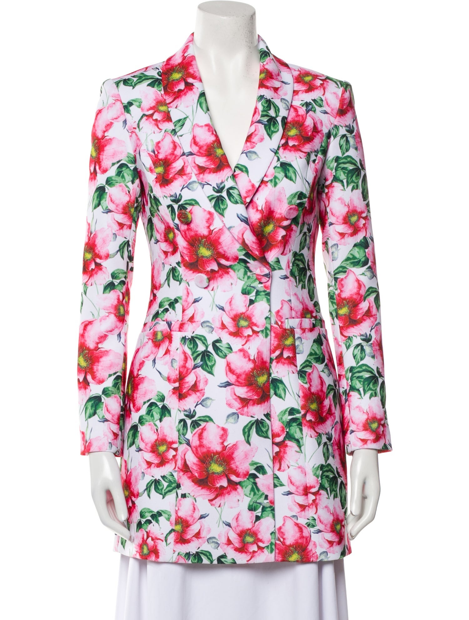 Alice + Olivia Floral Print Blazer - Pink Jackets, Clothing - WAO481453 ...