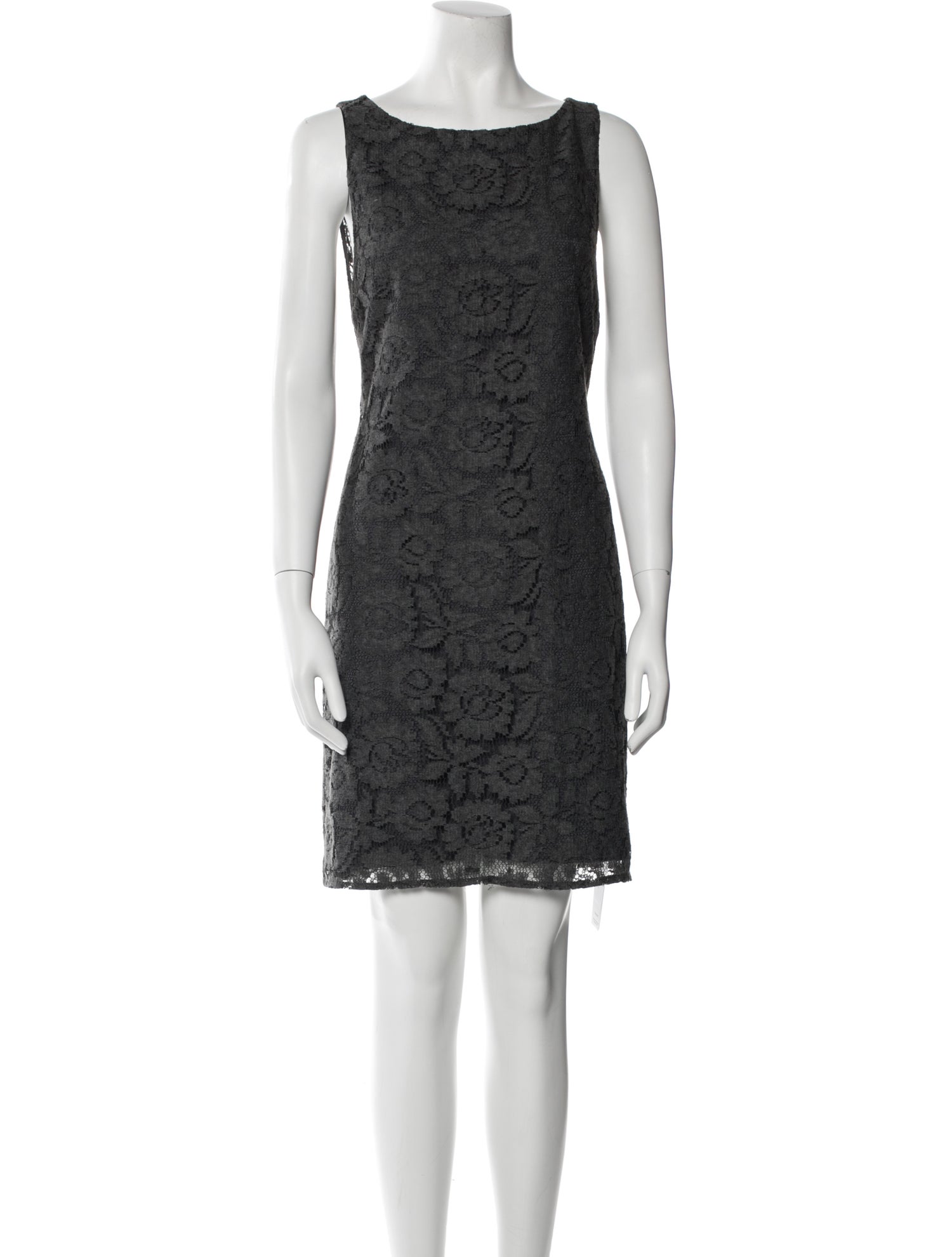 Alice + Olivia Bateau Neckline Mini Dress - Grey Dresses, Clothing ...