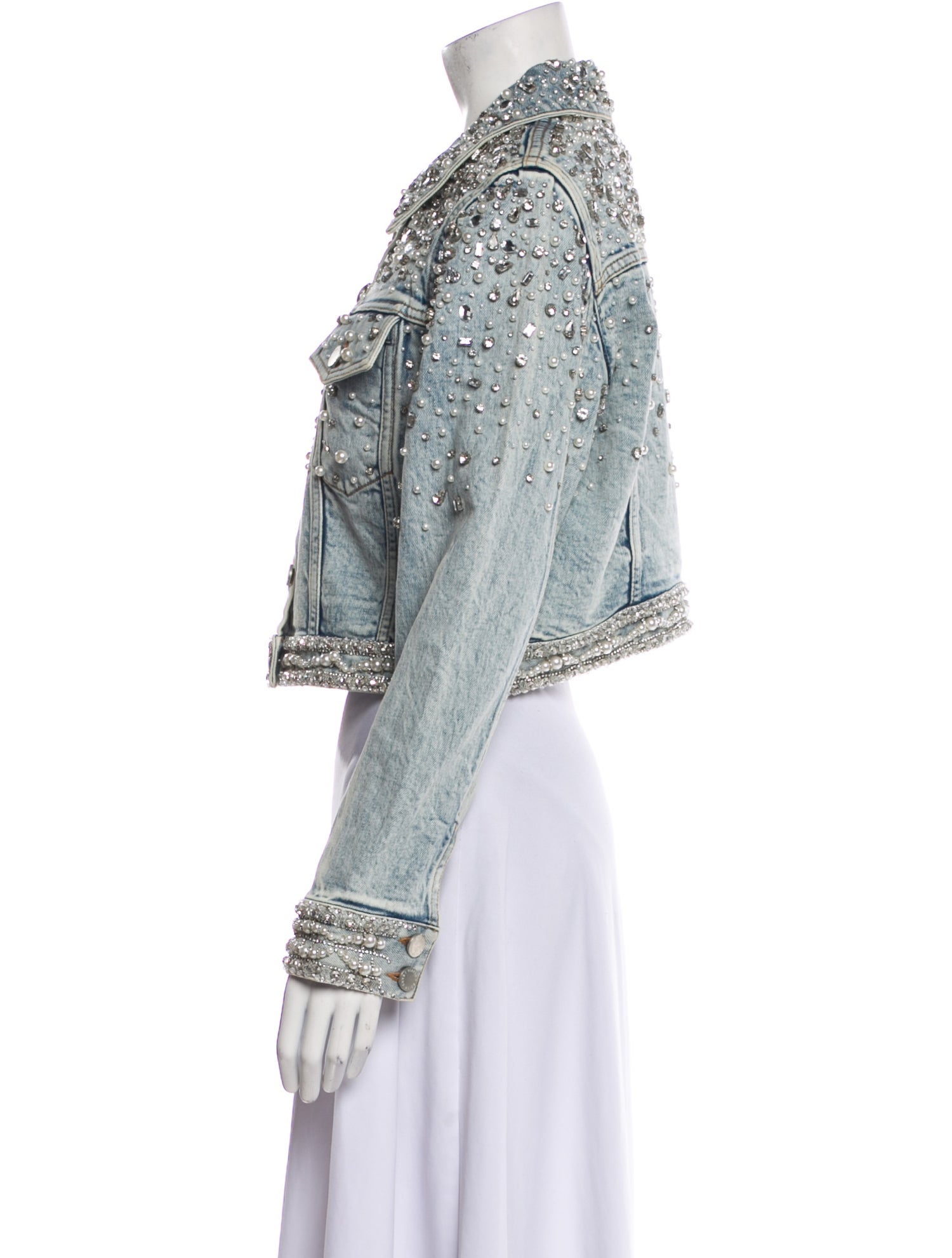 Alice + Olivia Denim Jacket - Blue Jackets, Clothing - WAO504844 | The ...